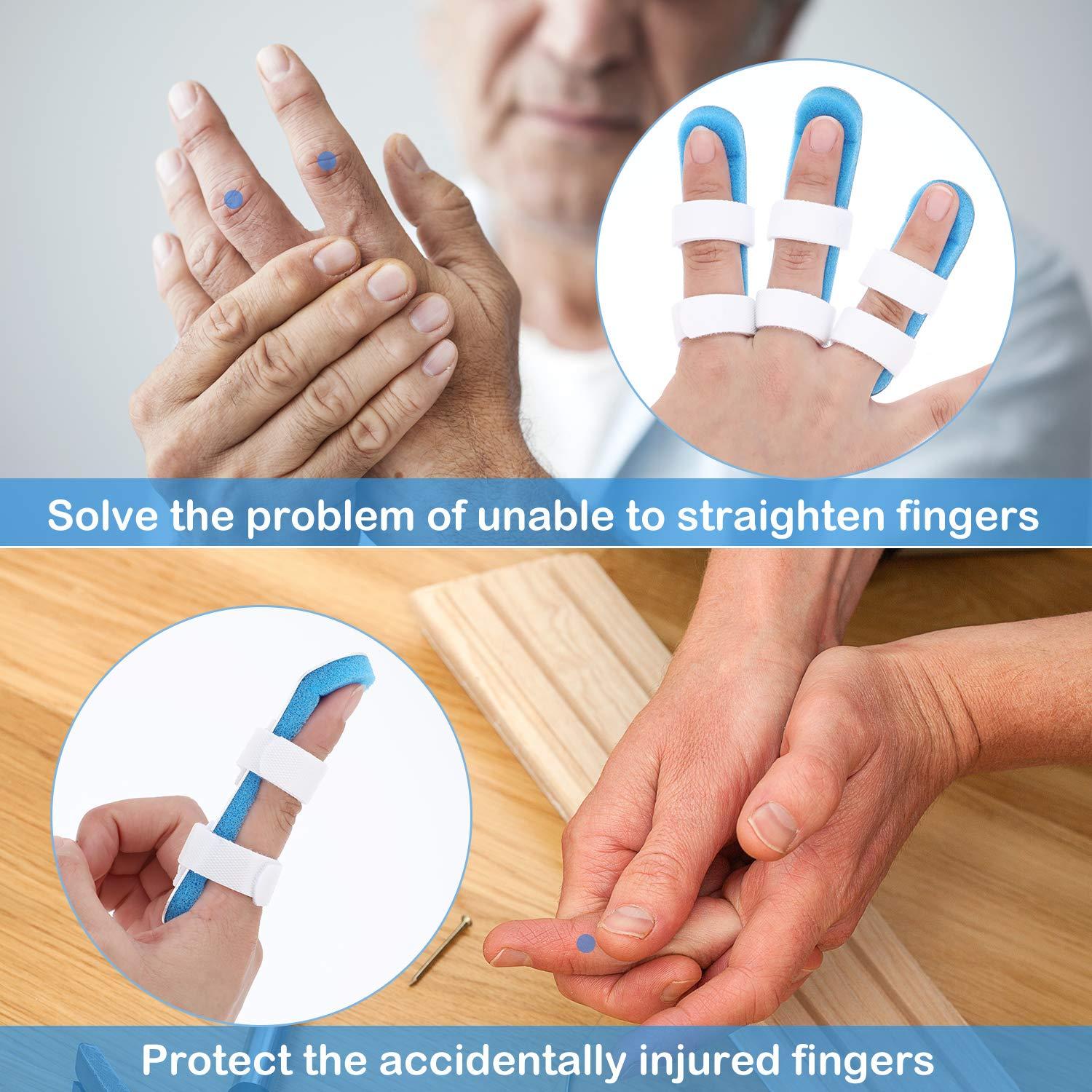 Finger Splint Metal Support for Adults & Children - 10 Piece Set in ...