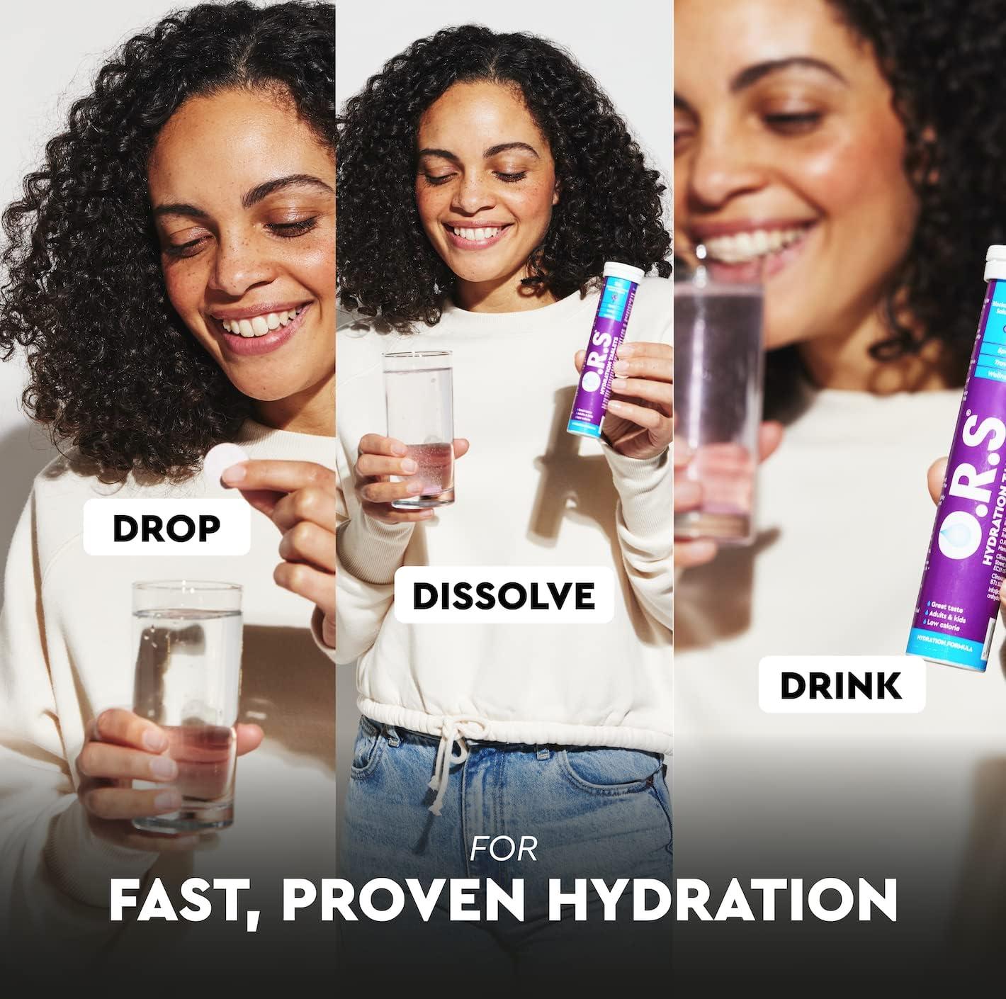 O.R.S Hydration Tablets with Electrolytes - Vegan & Gluten Free ...