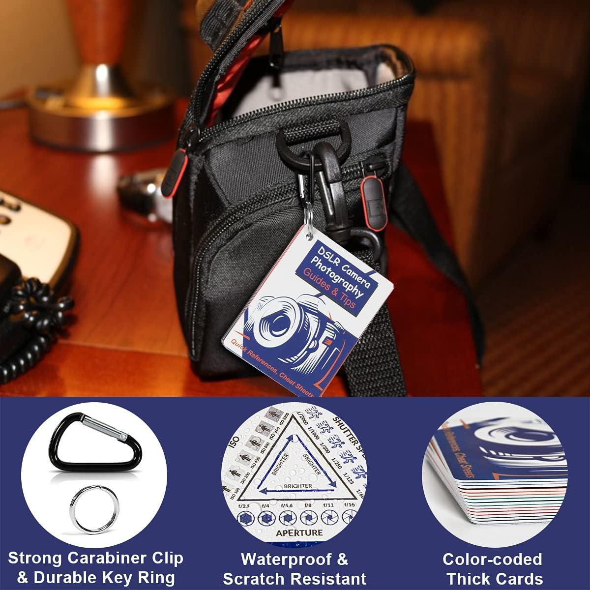 Photography Cheat Sheet Cards for Canon Nikon Sony DSLR Cameras - Quick ...