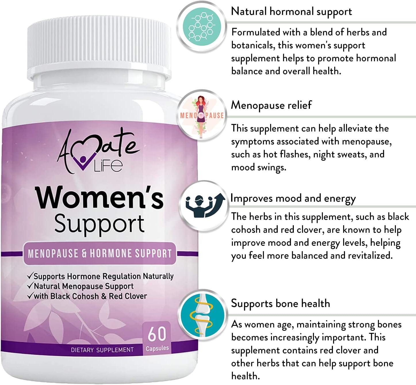 Women's Hormone Regulation Supplement - Menopause & Estrogen Support ...