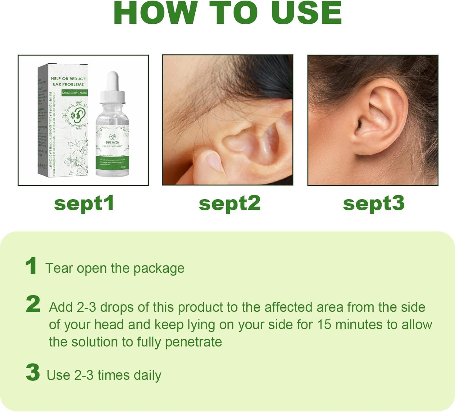 ARSICOR Organic Herbal Drops for Tinnitus Relief - Ear Drops for ...