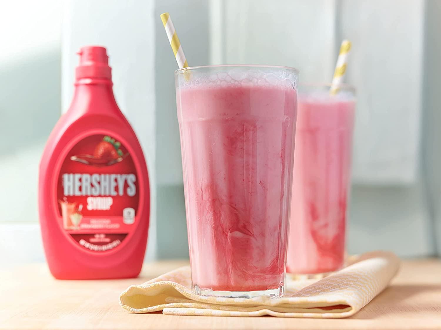 Hershey's Strawberry Flavored Syrup 22 oz Bottle - Fat and Gluten Free ...