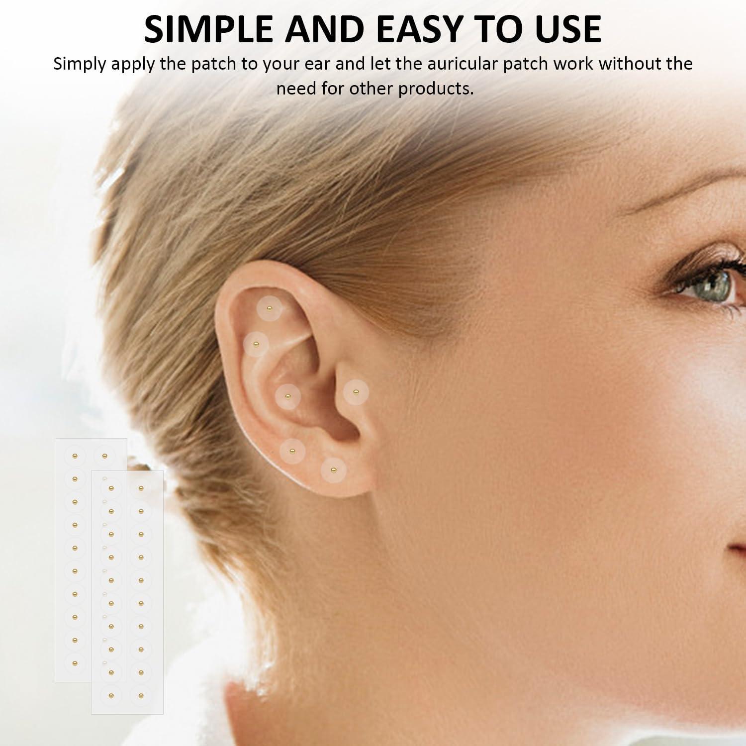 100 Transparent Ear Acupuncture Point Plaster - 600 Ear Beans ...