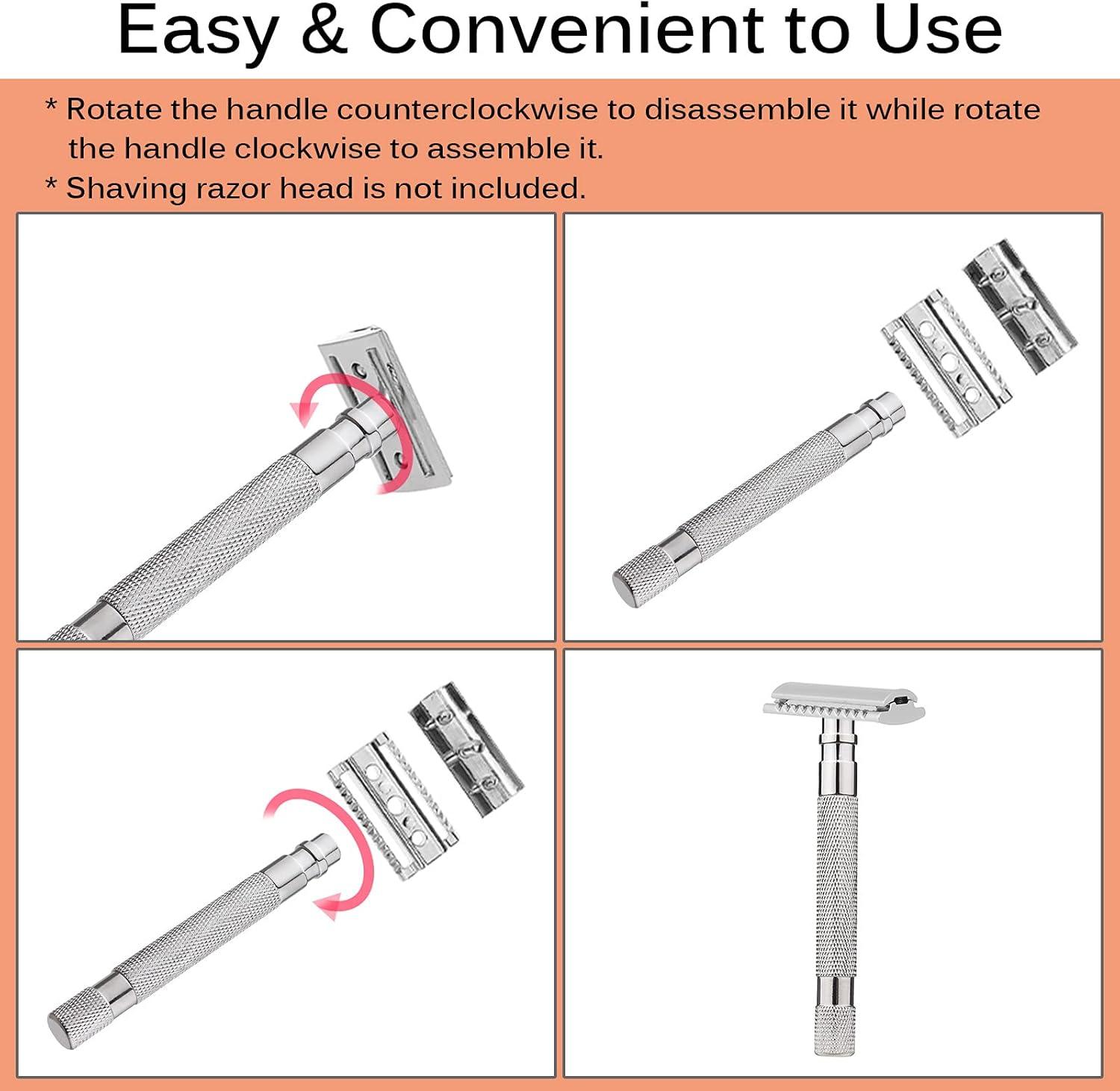 Xiaoxin Stainless Steel Shaving Handle | Double Edge Safety Razor ...