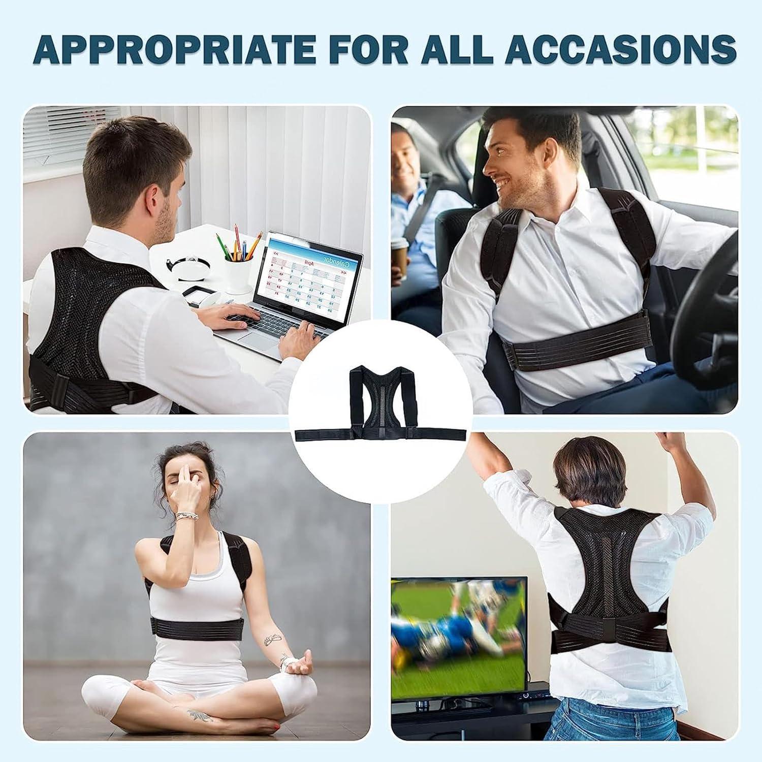Meltor Back Belt - Adjustable Posture Correction for Men | Breathable ...