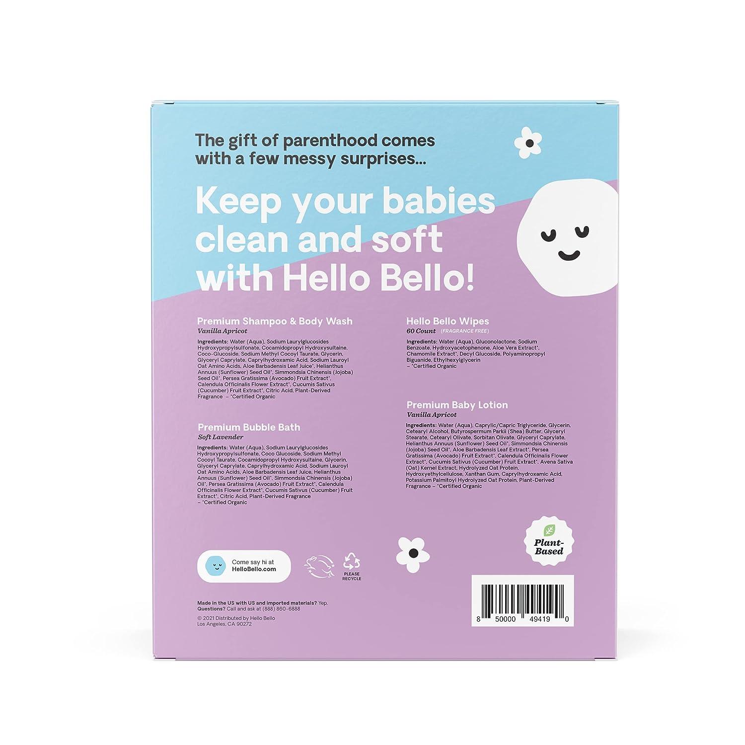 Hello Bello Squeaky Clean Kiddo Kit - Hypoallergenic Baby Bath Time ...