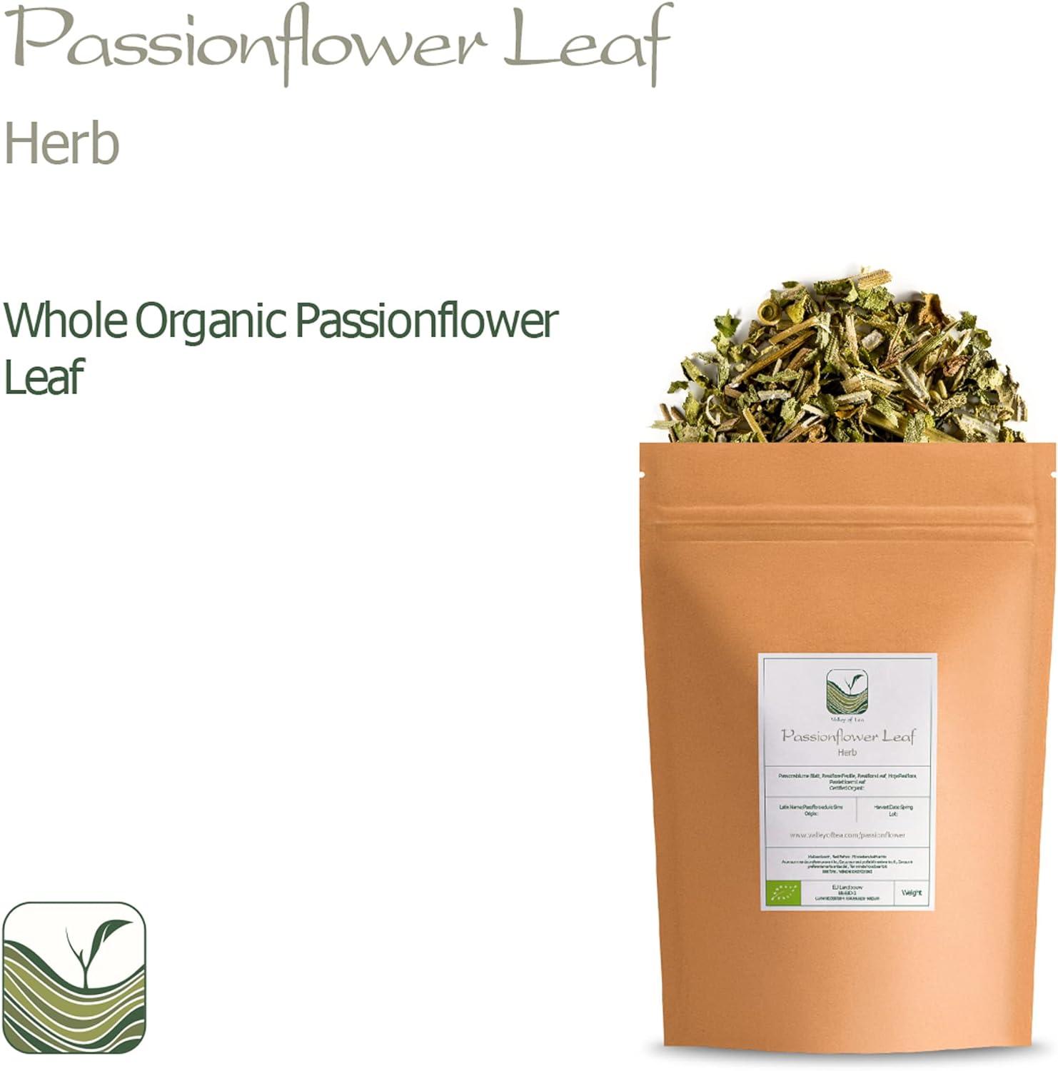 Organic Passionflower Tea for Anxiety Relief - Whole Leaf Dried ...