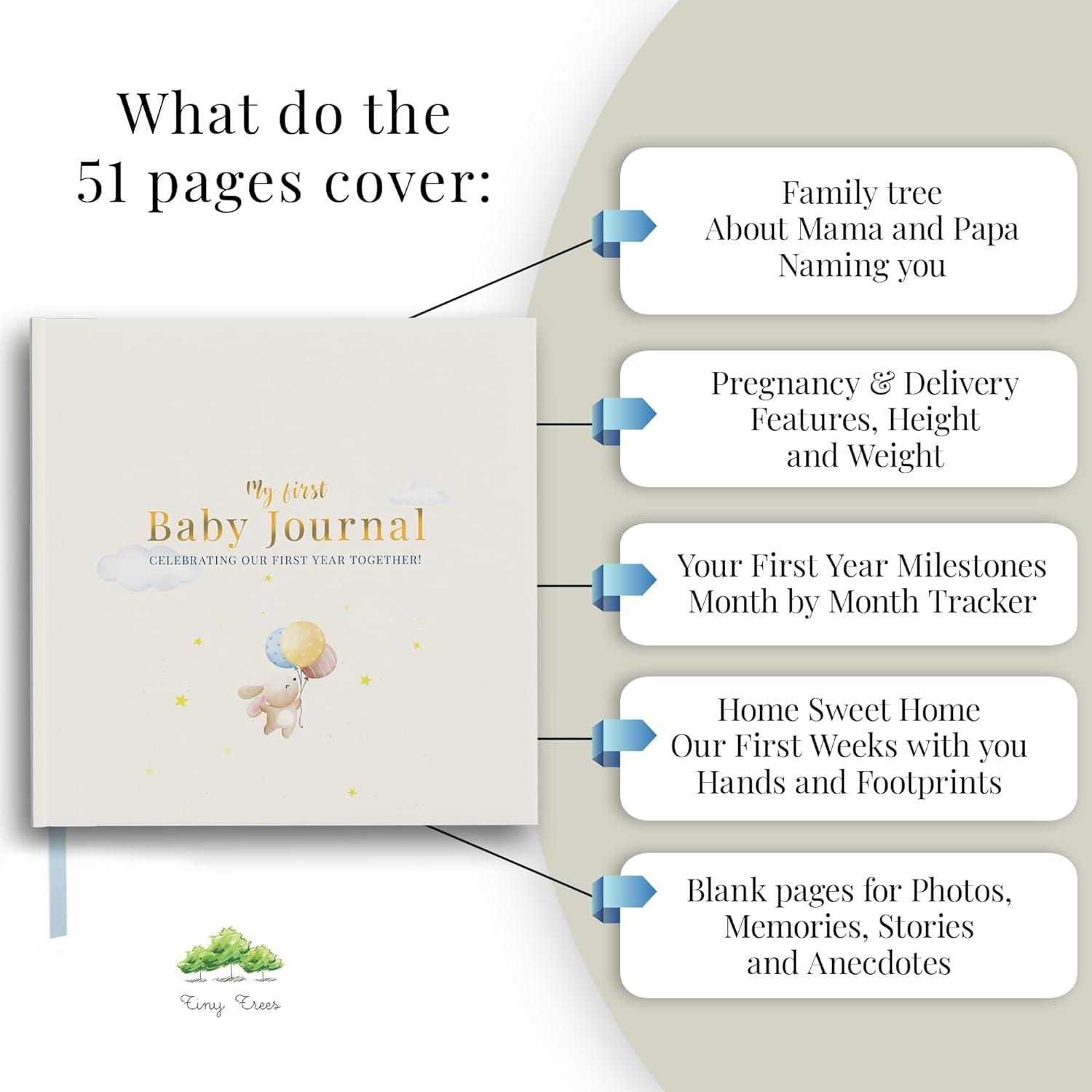Pregnancy Journal and Baby Memory Book - Perfect Gift for Baby Showers ...