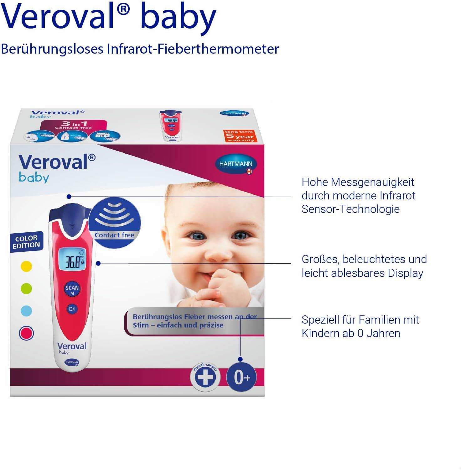Veroval Baby Infrared Thermometer - Contactless Noiseless & Quick ...