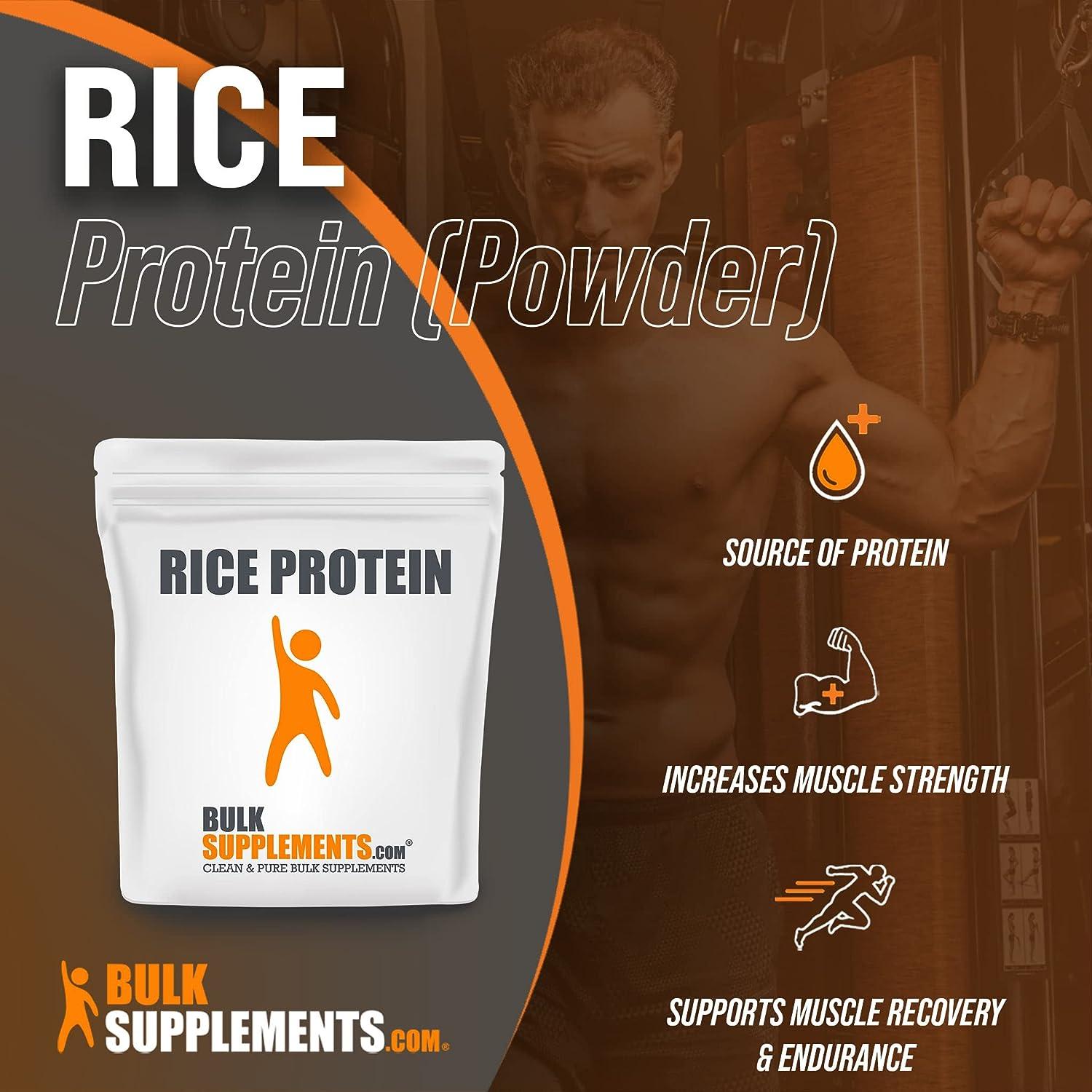 Organic Rice Protein Concentrate Powder - Vegan Plant Protein (1kg ...