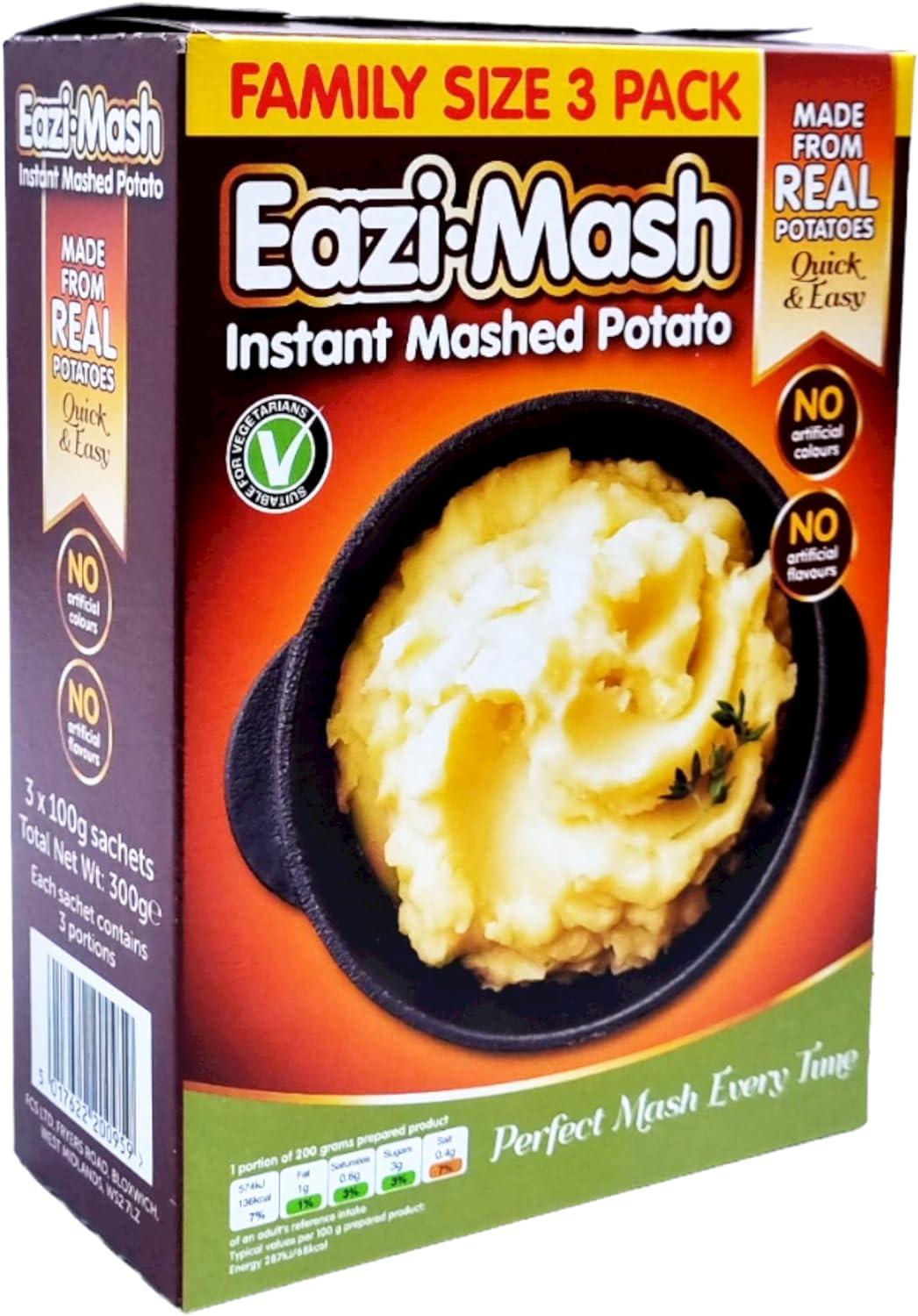 Eazi Mash Potato 900g (9portions) - Instant Mashed Potato for Easy and ...