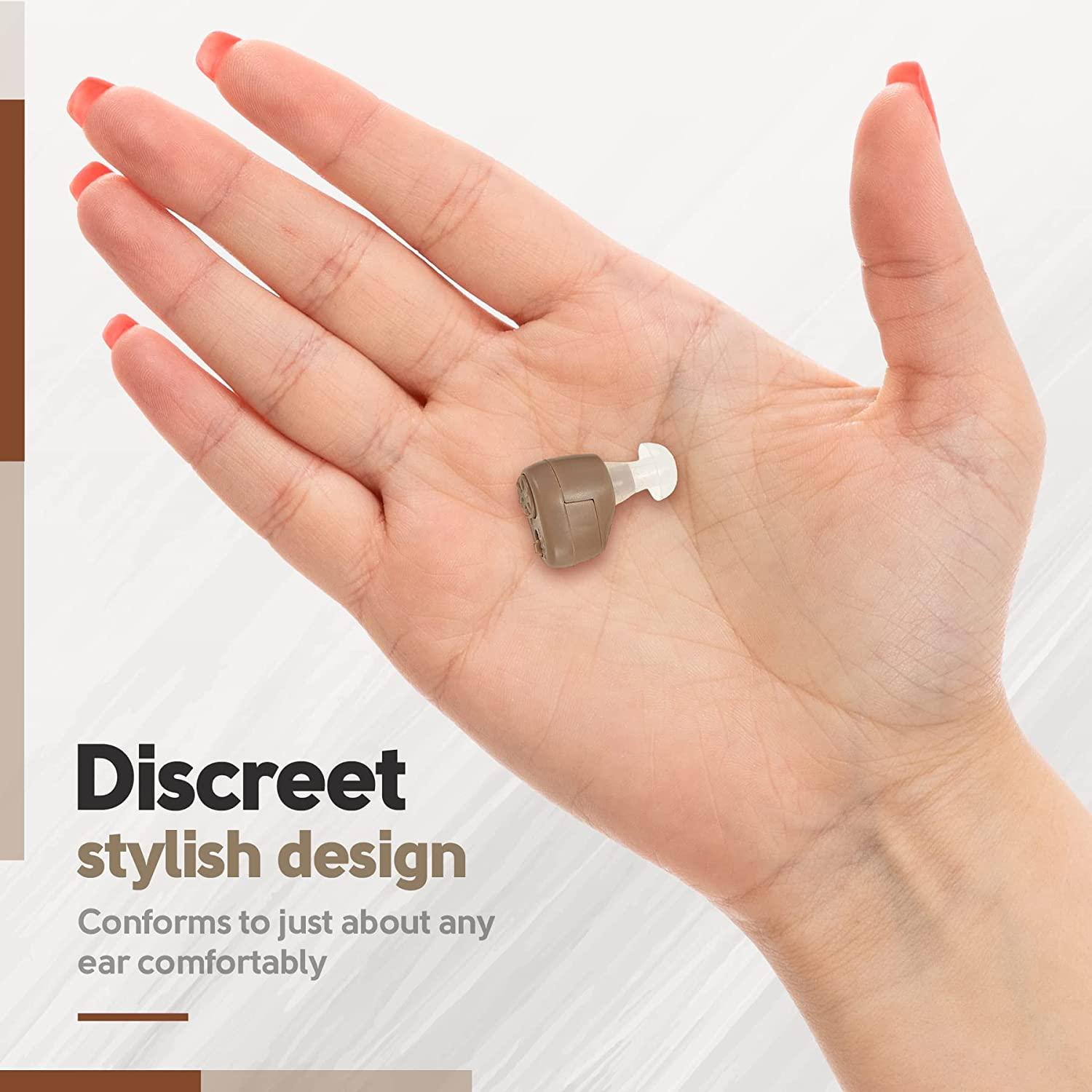 MEDca Hearing Amplifier Ear ITC (Pair) - Boost Sound Quality and ...