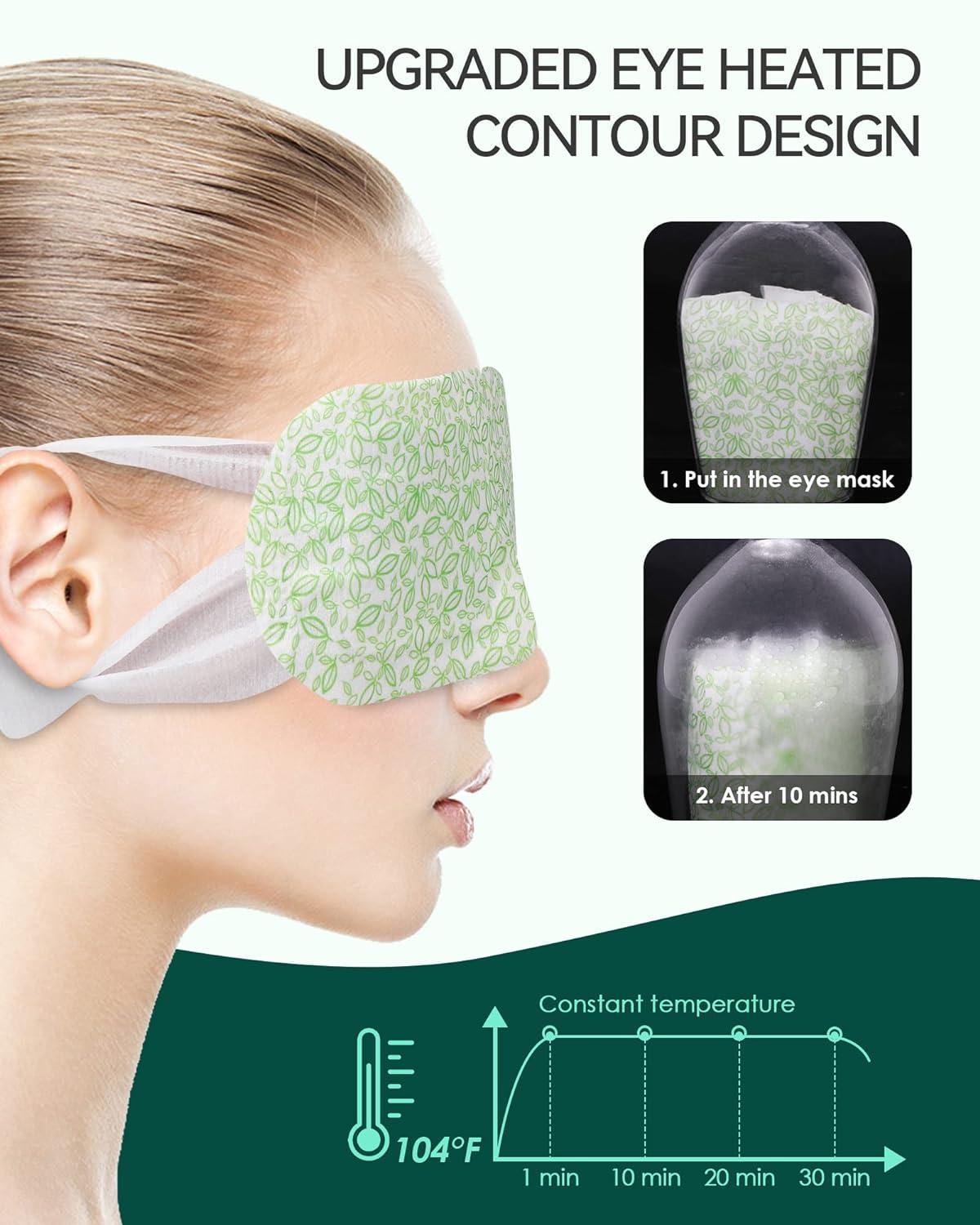 ProCIV Steam Eye Mask - Self-Heated Disposable Warming Mask for Dark ...