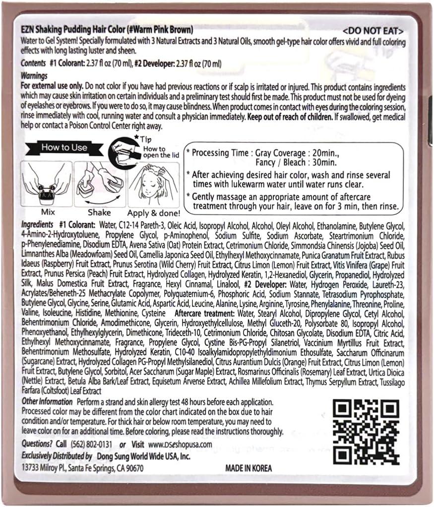 eZn Pudding Hair Dye Ammonia Free Semi-Permanent Self Hair Dye DIY Kit ...