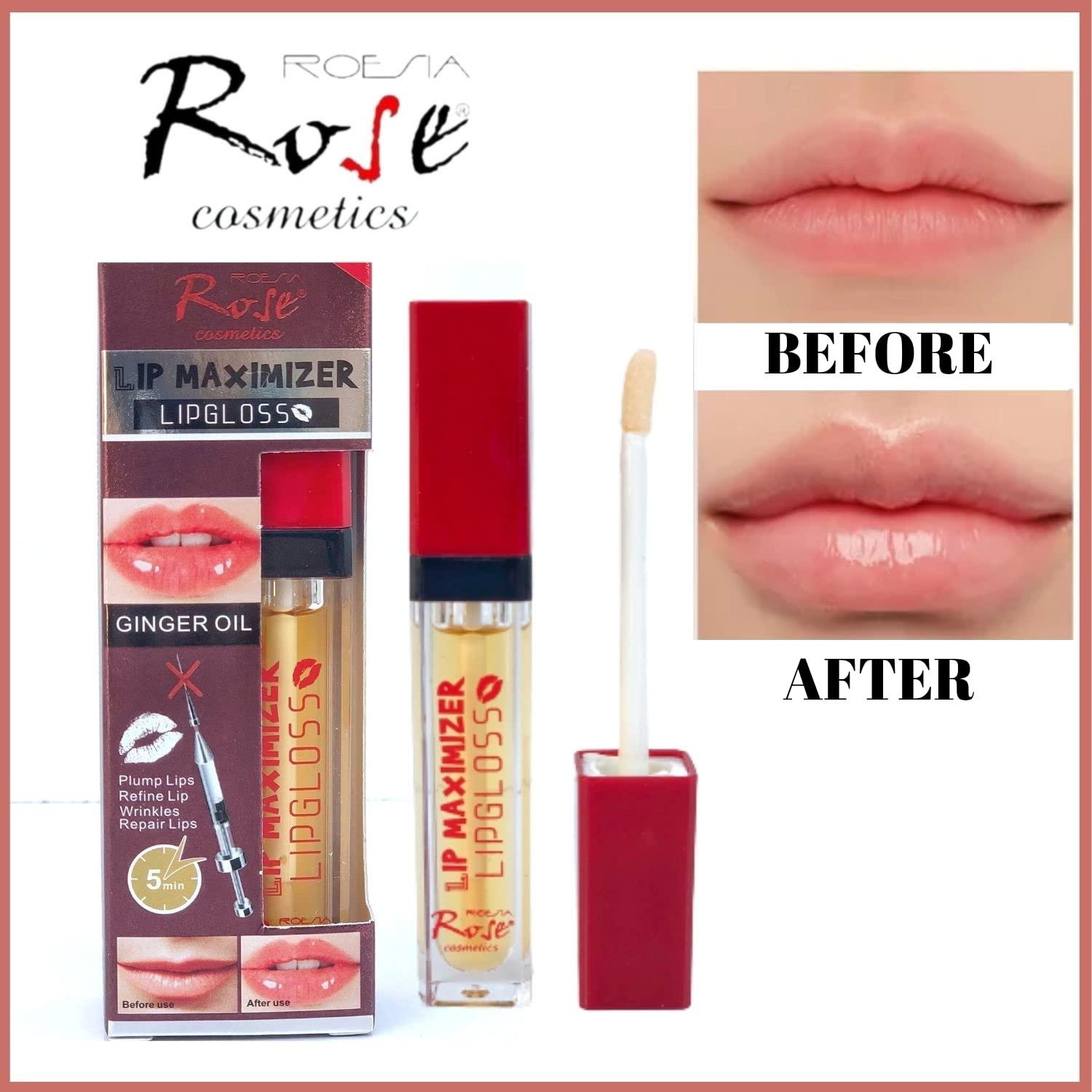 ROESIA Rose Lip Plumper & Under Eye Mask - Hydrating Cosmetic Duo | Buy ...