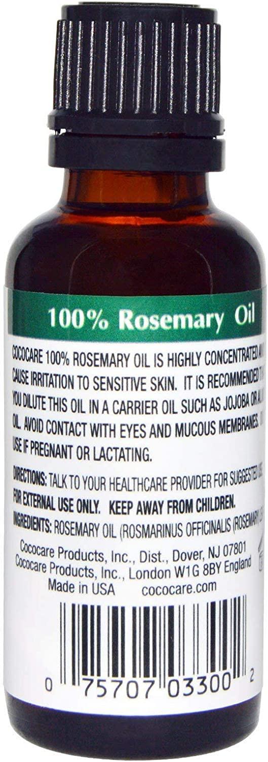 Cococare 100% Pure Rosemary Oil - 1 fl oz (30 ml) for Hair & Skin Care ...
