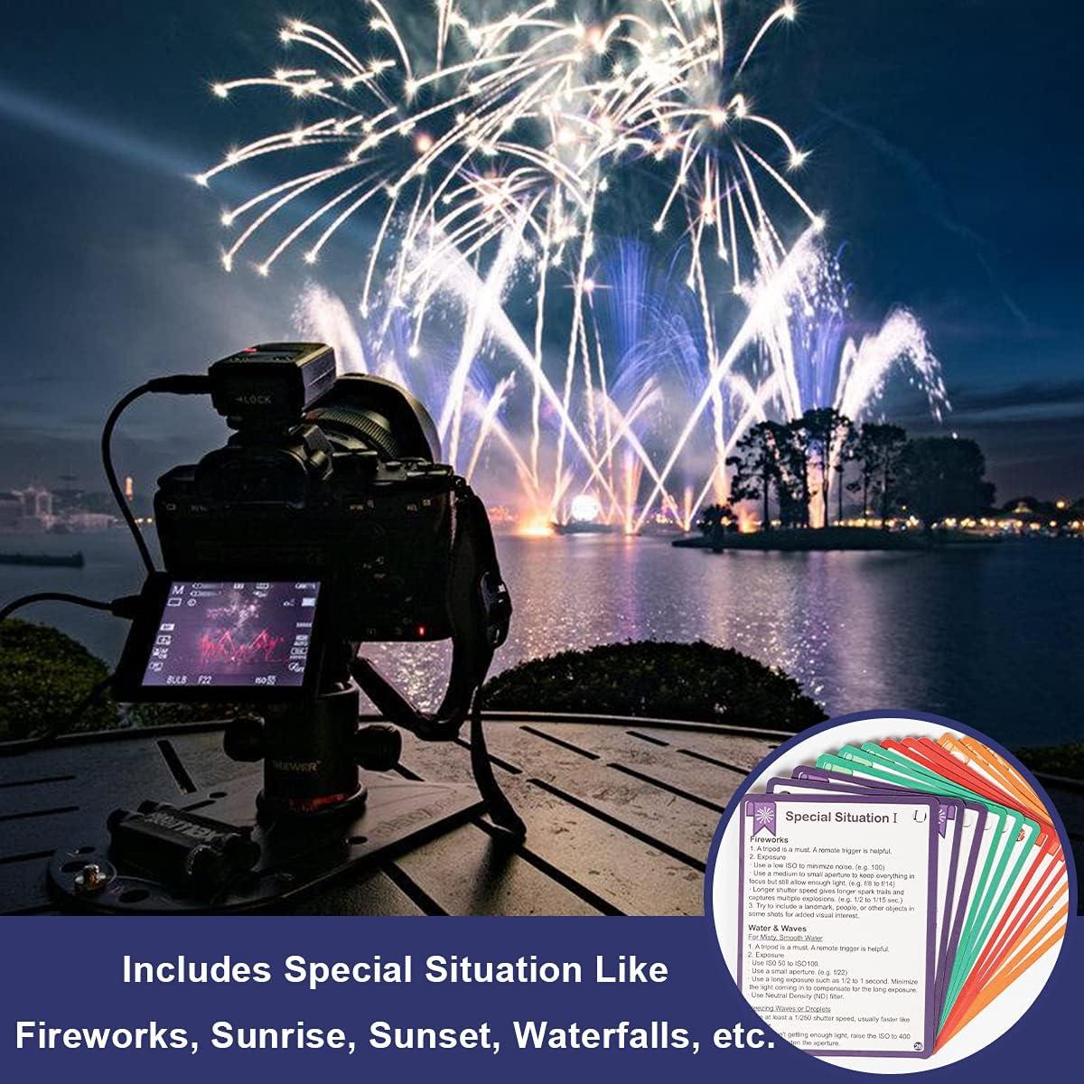 Photography Cheat Sheet Cards for Canon Nikon Sony DSLR Cameras - Quick ...