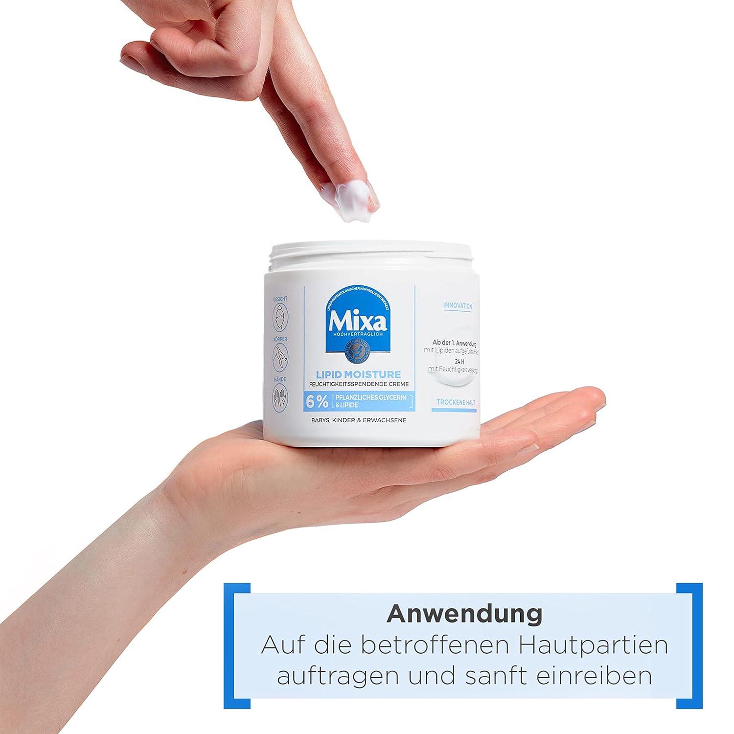 Buy Mixa Lipid Moisturizing Cream 400ml - 6% Lipids & Glycerin for Dry ...