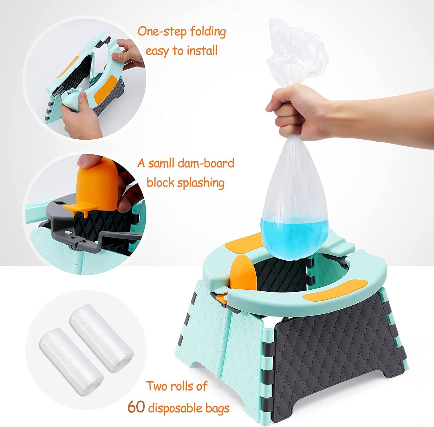 YUNHECAM Toddler Portable Potty Training Seat for Kids Baby Foldable ...