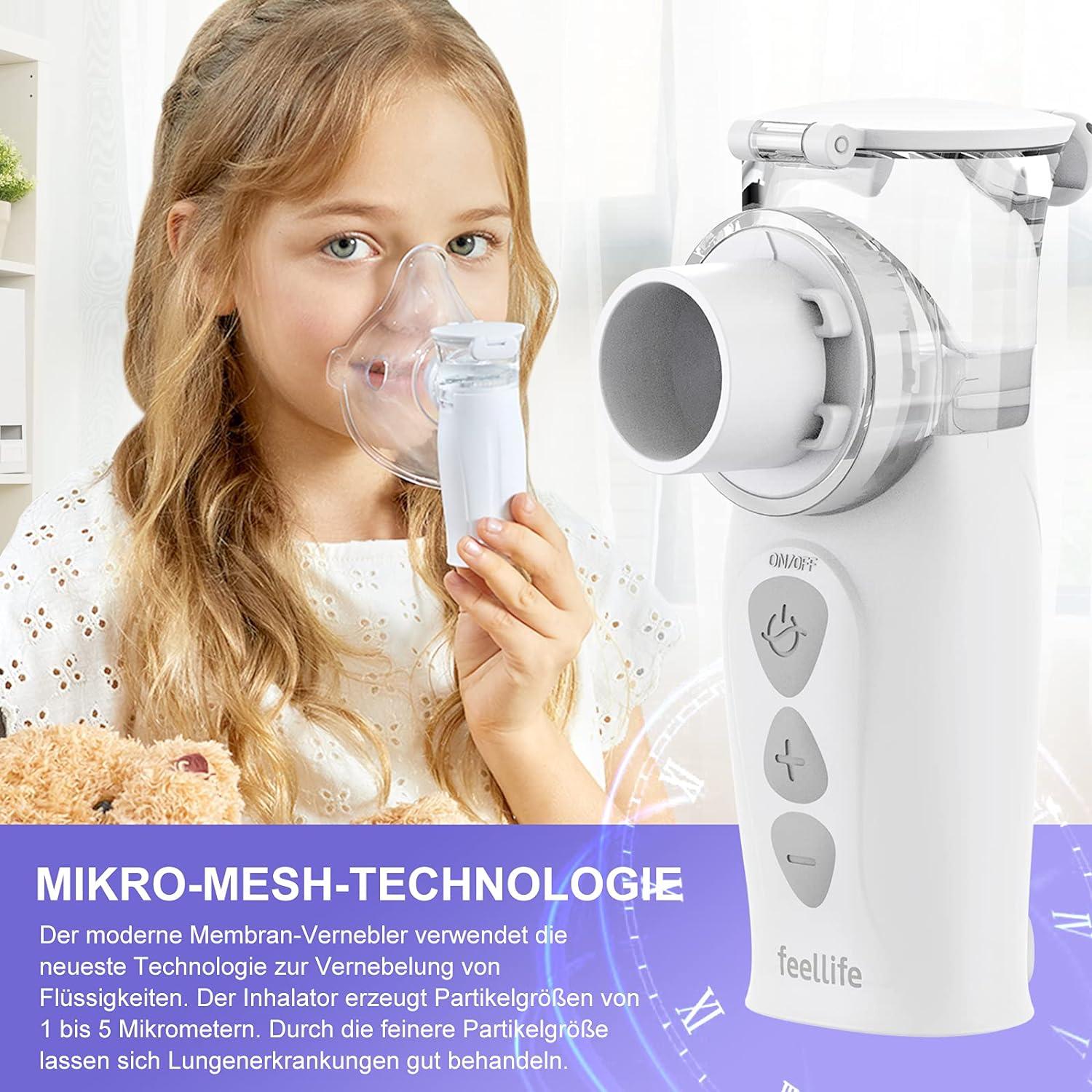 FEELLIFE Inhalation Device for Children & Adults - Quiet Portable ...
