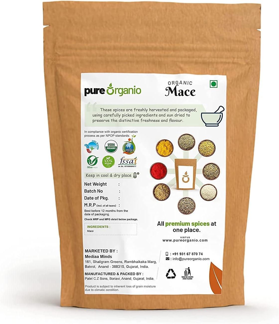 QURA Organic Whole Mace - Javitri (Japatri) Indian Spices Masala (50 Gm ...