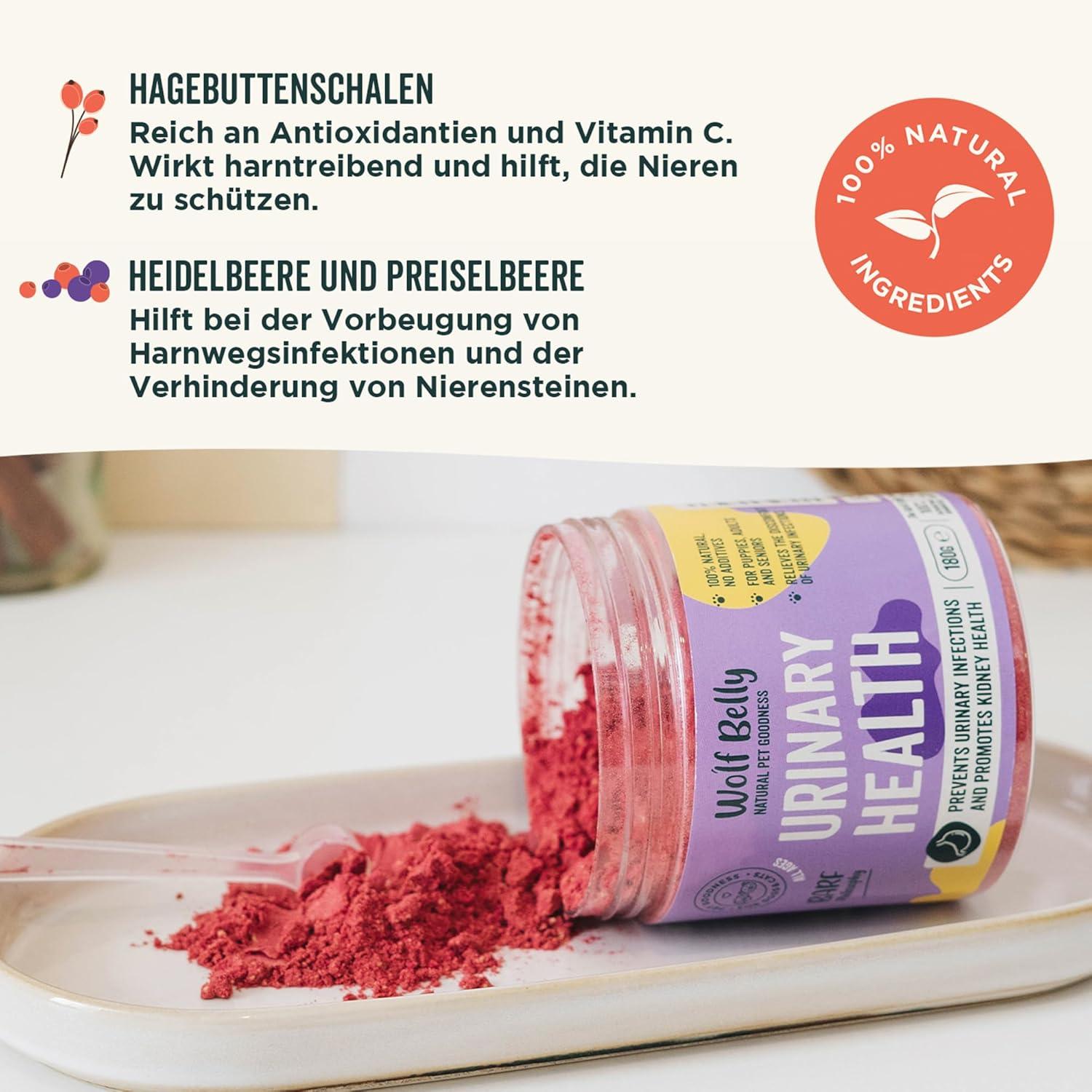Wolf Belly Cranberry Powder for Dogs & Cats - Natural Bladder Health ...