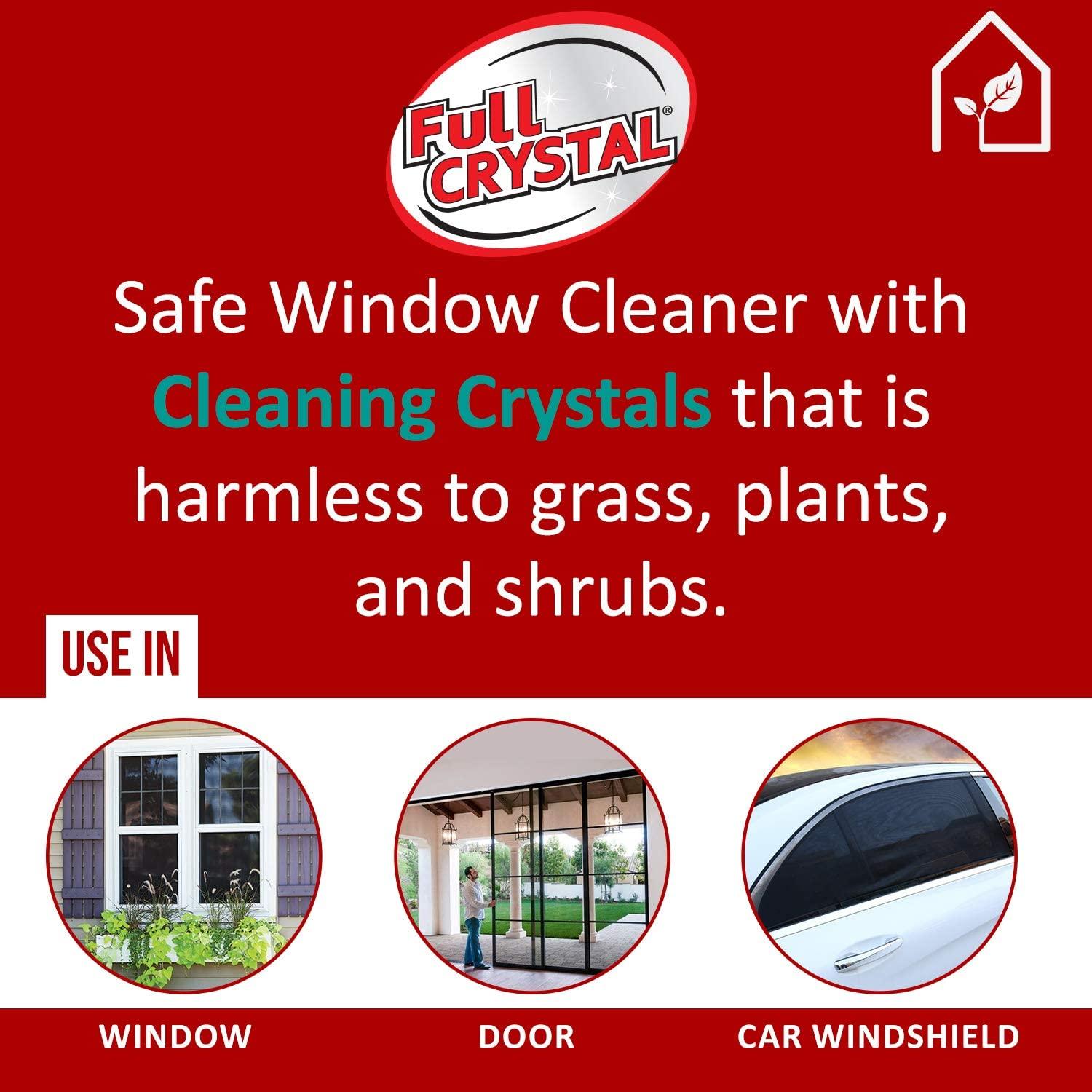 Full Crystal Refill Kit - 4 Oz. Crystal Powder Exterior Window Cleaner ...