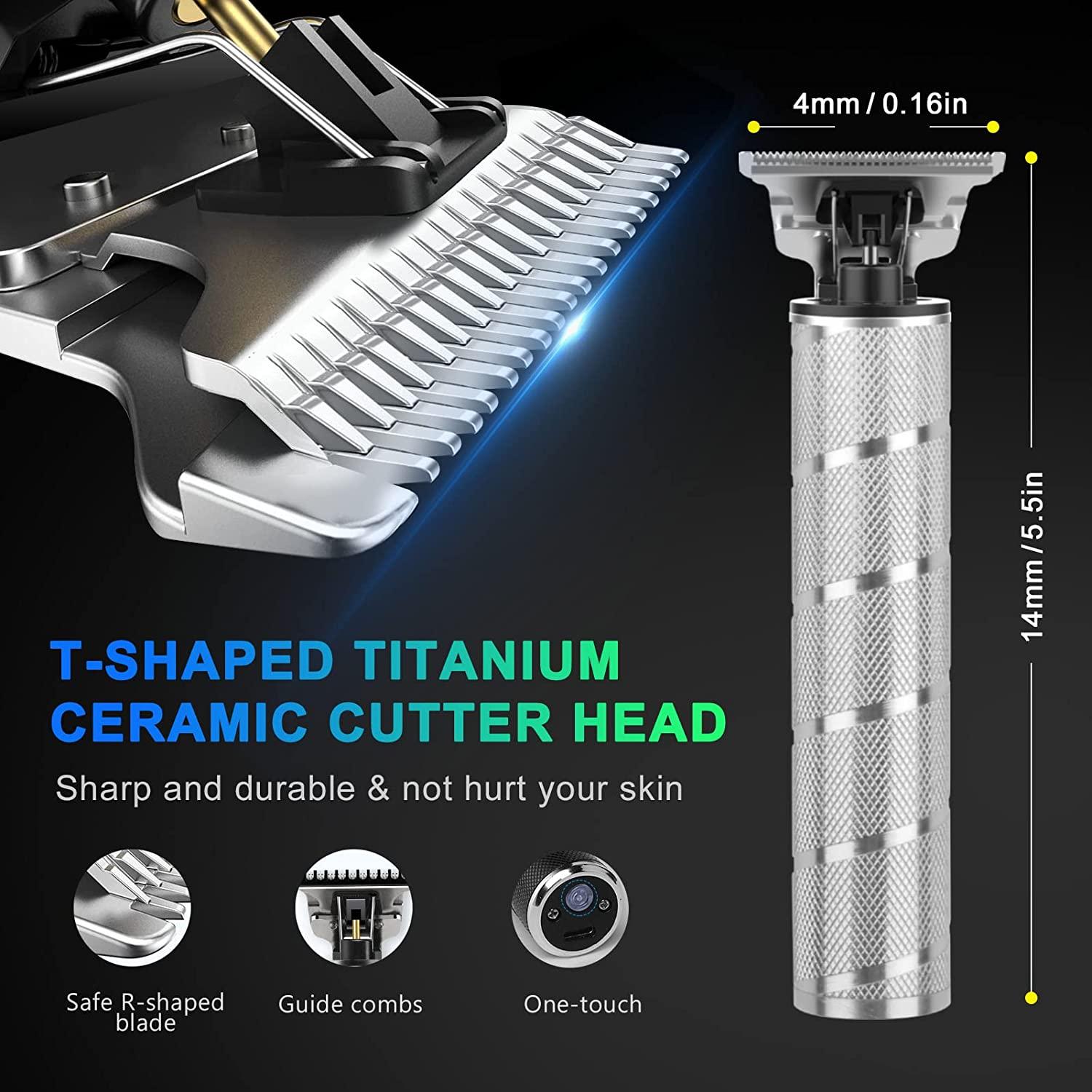 Ufree Hair Trimmer - Cordless Beard Men's Grooming Kit with Guide Combs ...