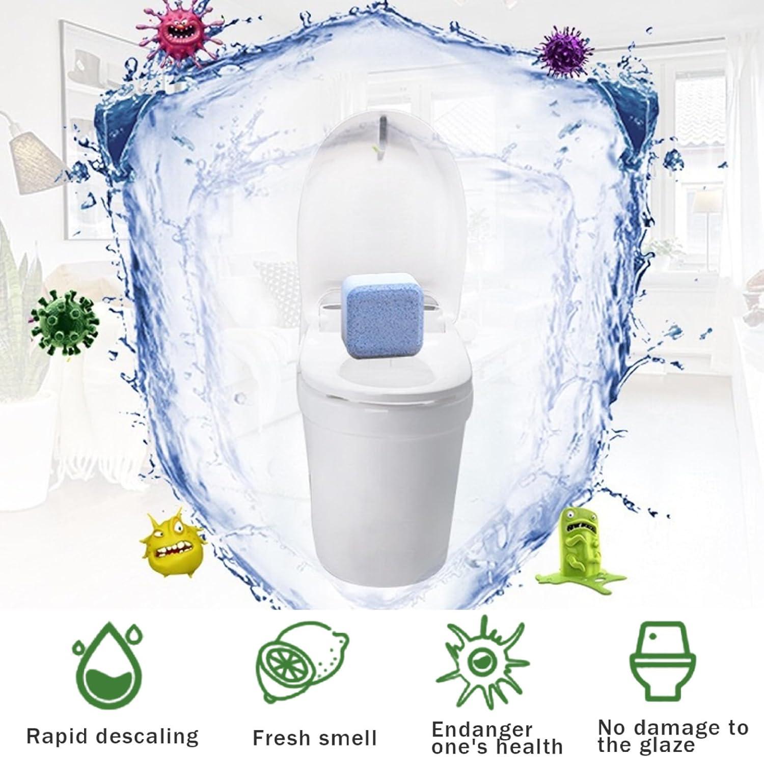 Toilet Bowl Cleaners 50Pcs Toilet Bowl Tablets Splash Toilet Cleaner ...