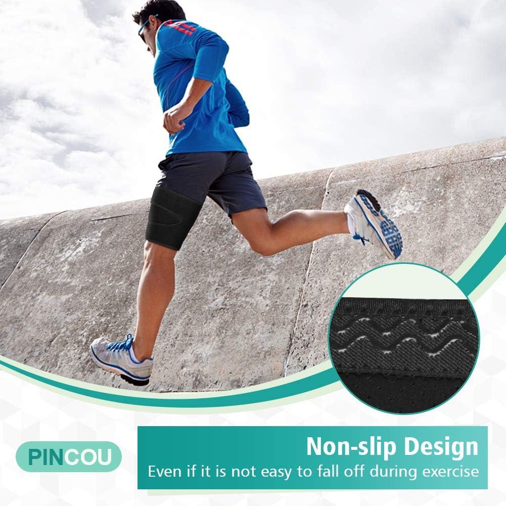Thigh Brace Support PINCOU 1 Neoprene Thigh Wrap Hamstring Compression ...