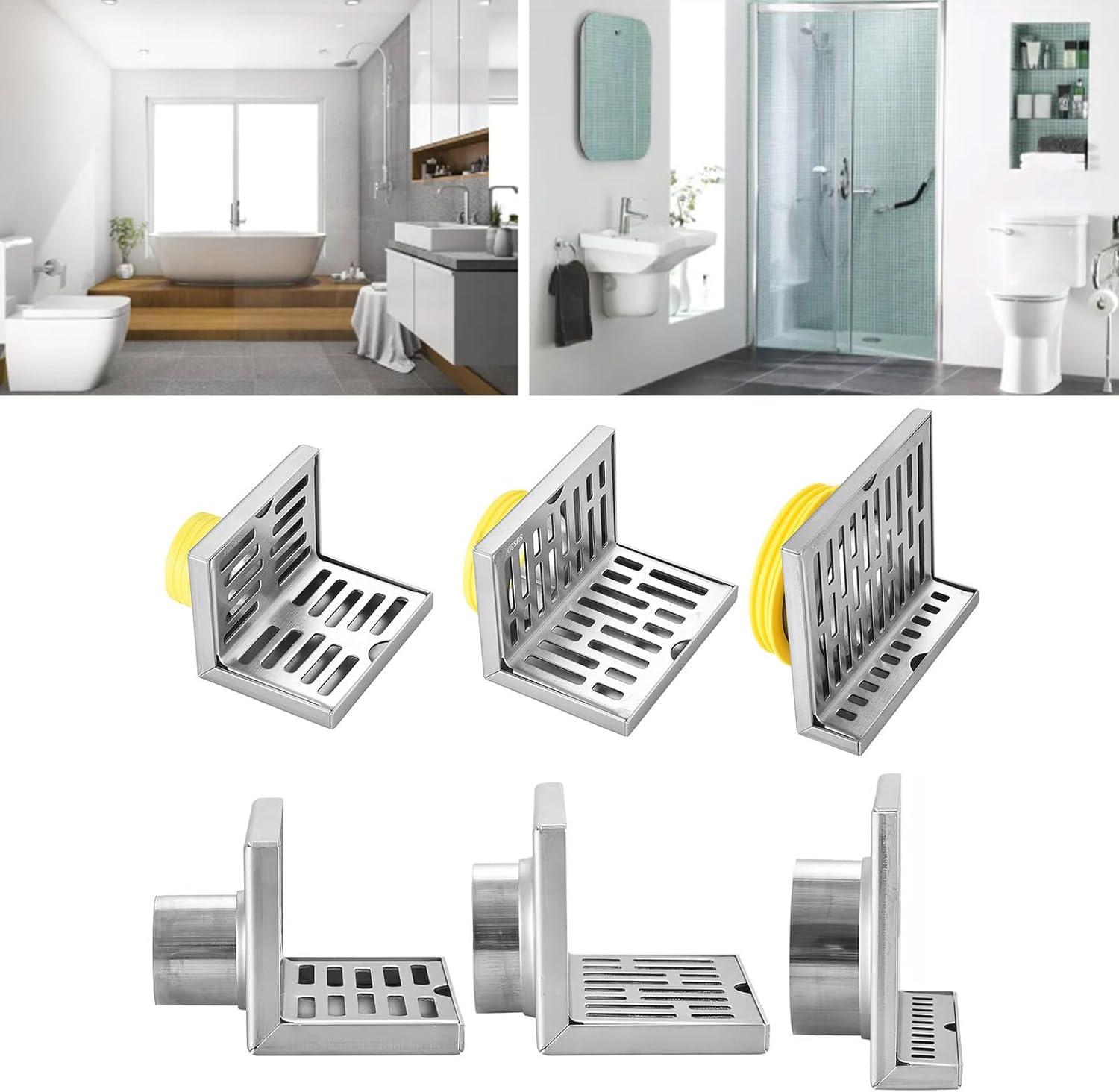 Anti-wear L Stainless Steel Bathroom Tile Insert Floor Drainer Square ...