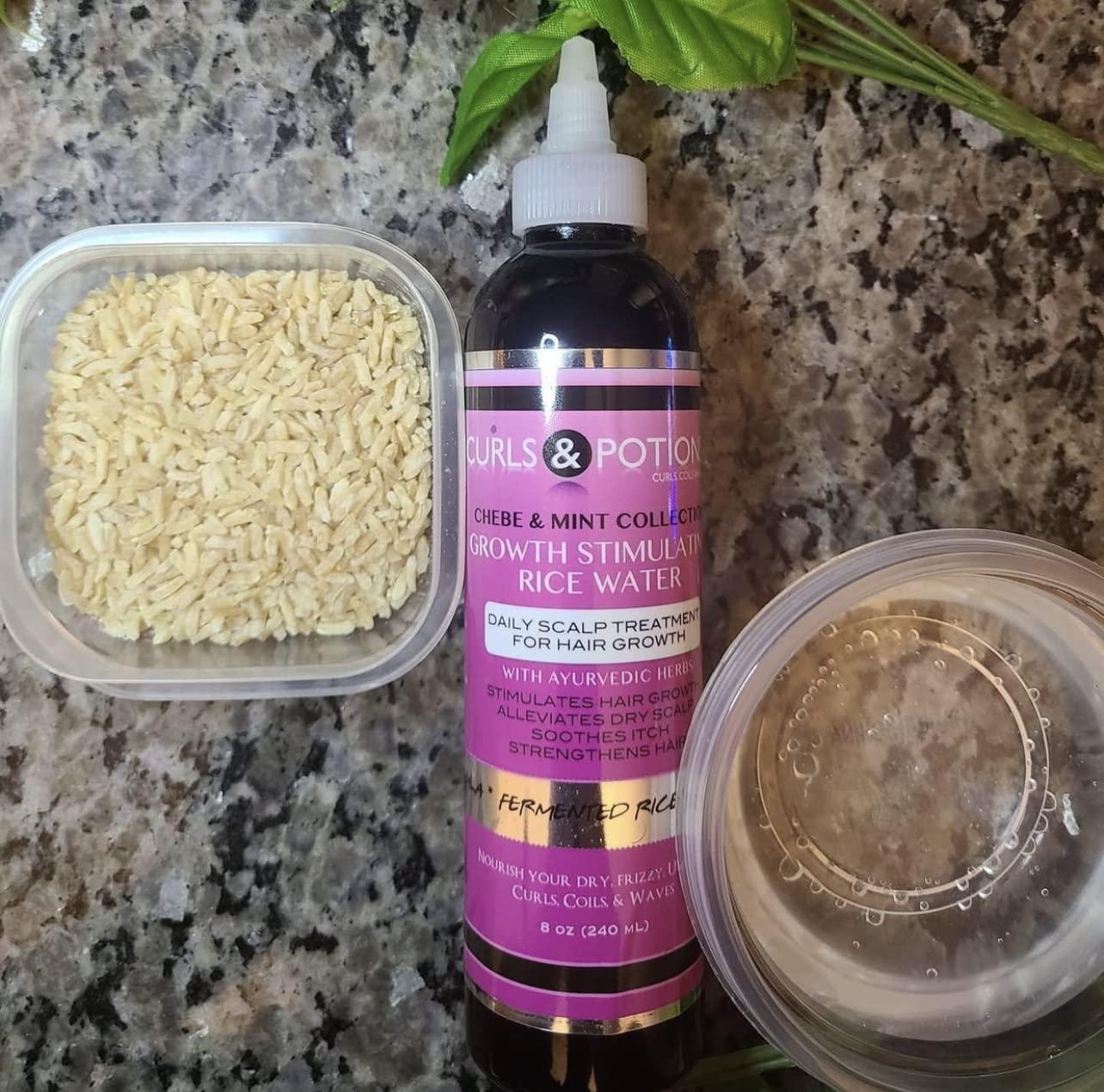 Curls & Potions Chebe Rice Water with Chebe Powder for Hair Growth ...