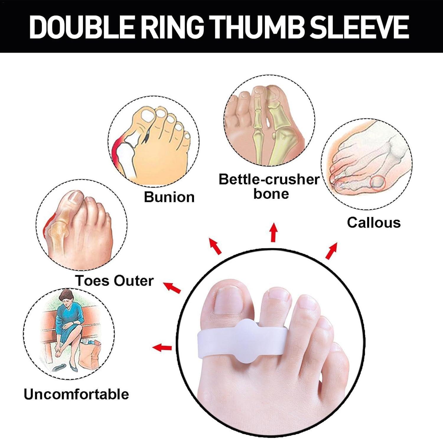 Toe Correction Silicone Holder - Comfortable Orthopedic Toe Spreader ...