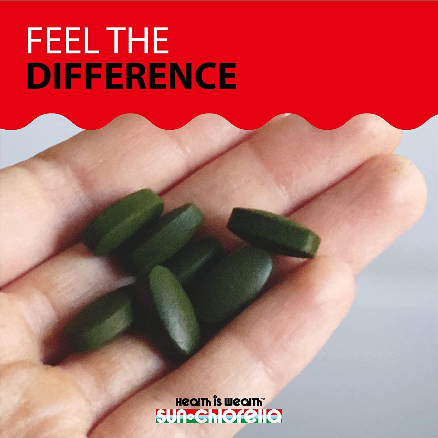 Sun Chlorella 500mg Superfood Supplement - Immune Defense, Gut Health ...