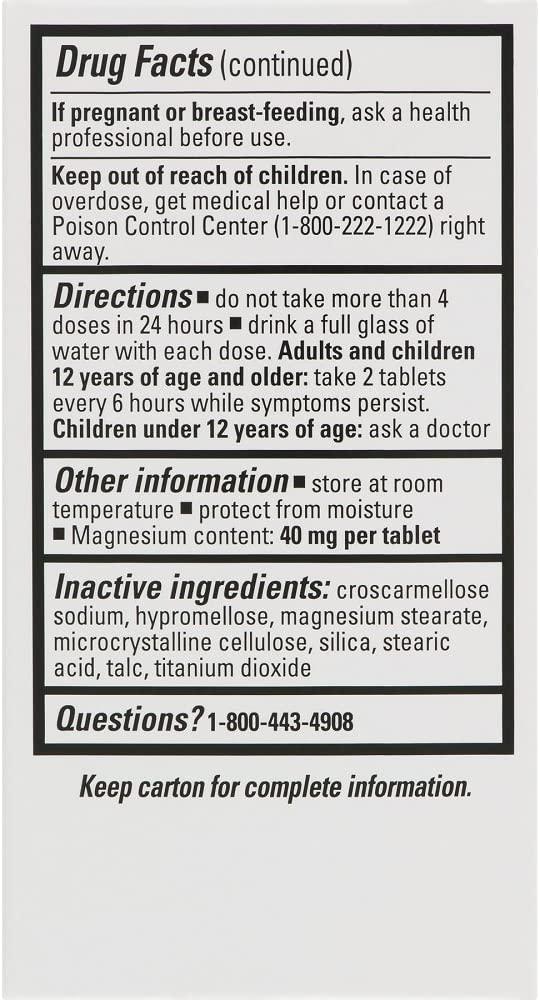 Percogesic Backache Relief Maximum Strength - 48 Coated Tablets | Buy ...