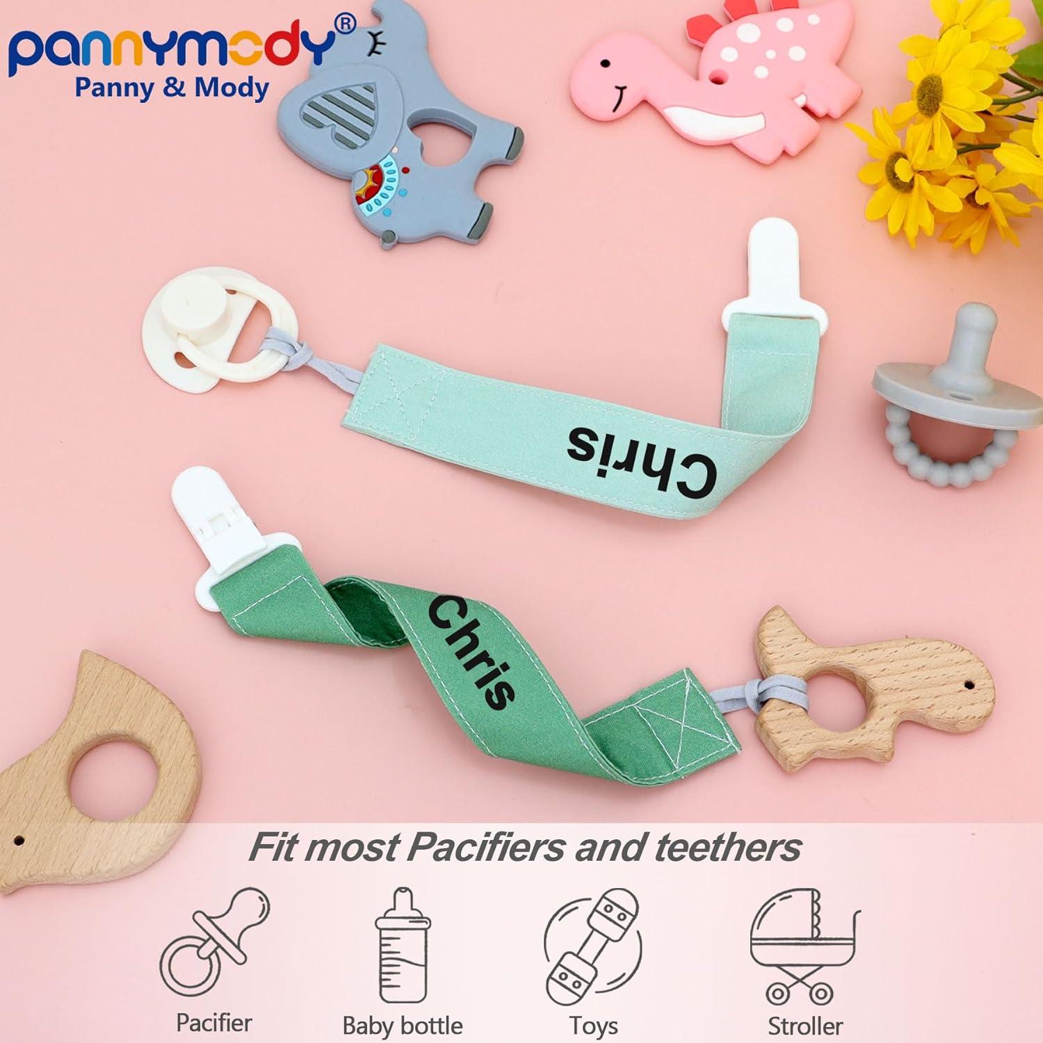 Personalized Pacifier Chain with Names - Ideal Baby Party Accessory ...
