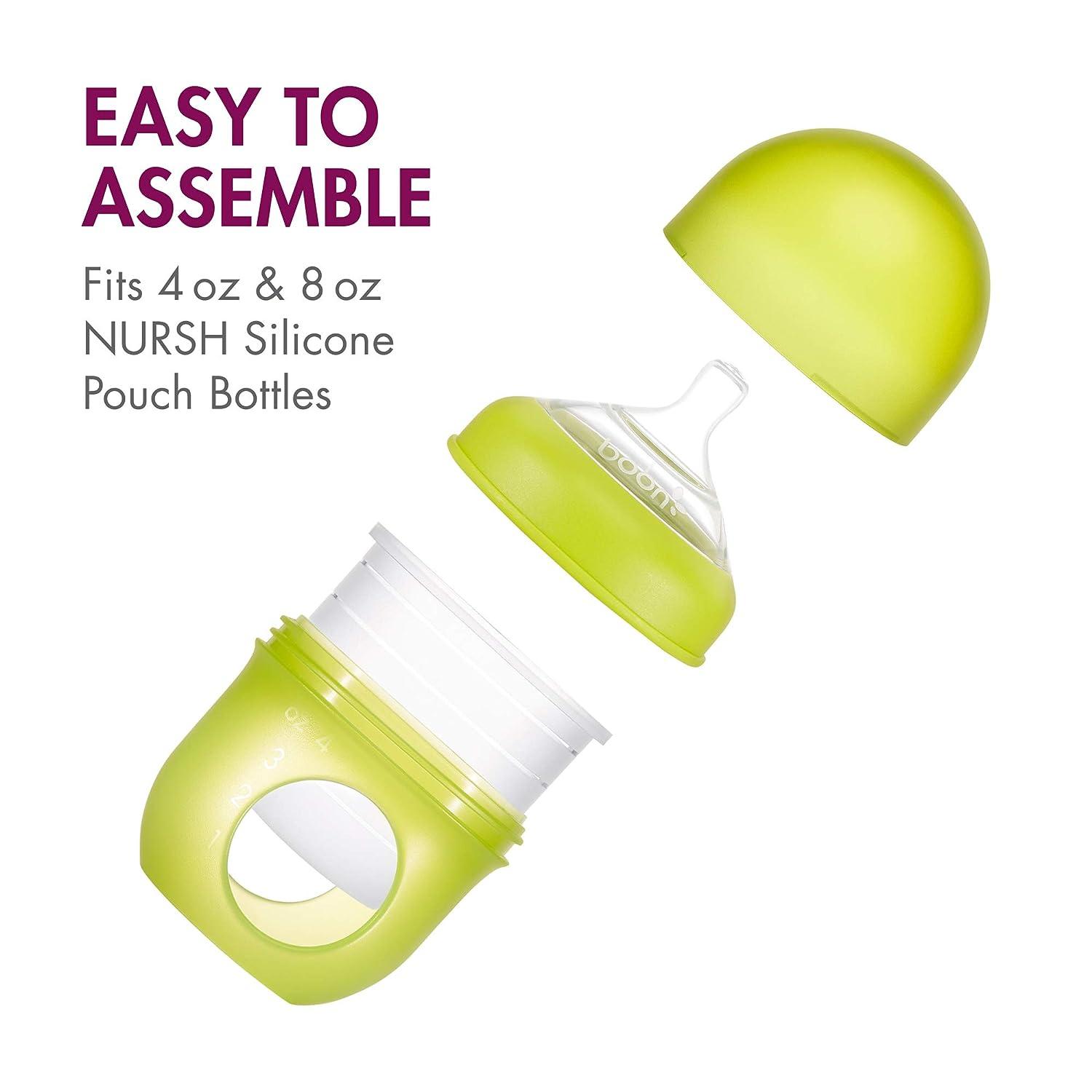 Boon NURSH Silicone Replacement Nipple - 3 Count, Slow Flow, Stage 1 ...