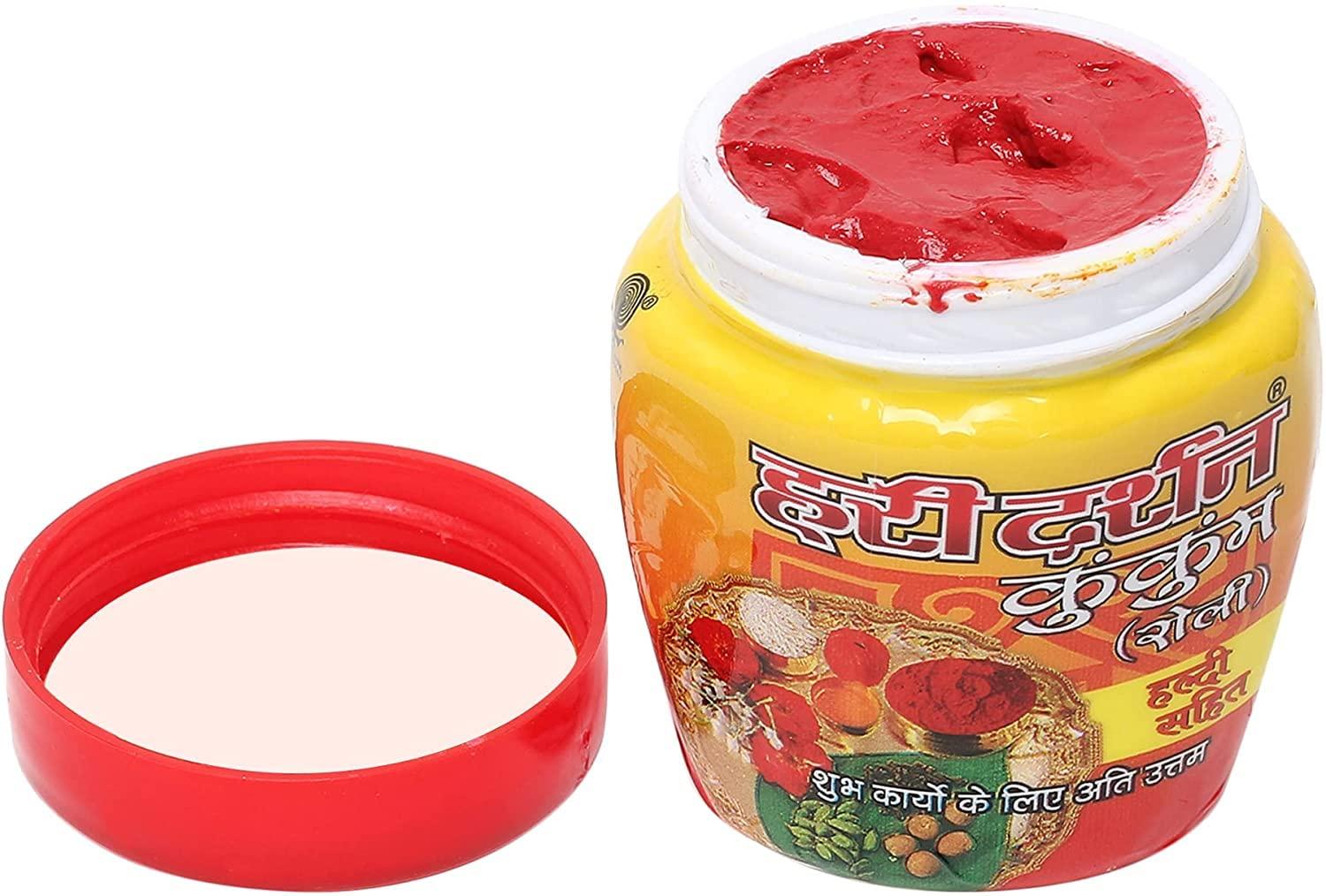 Pure Kumkum Chandan Tika Roli Red Paste 40gm - Sacred Hindu Puja Essentials