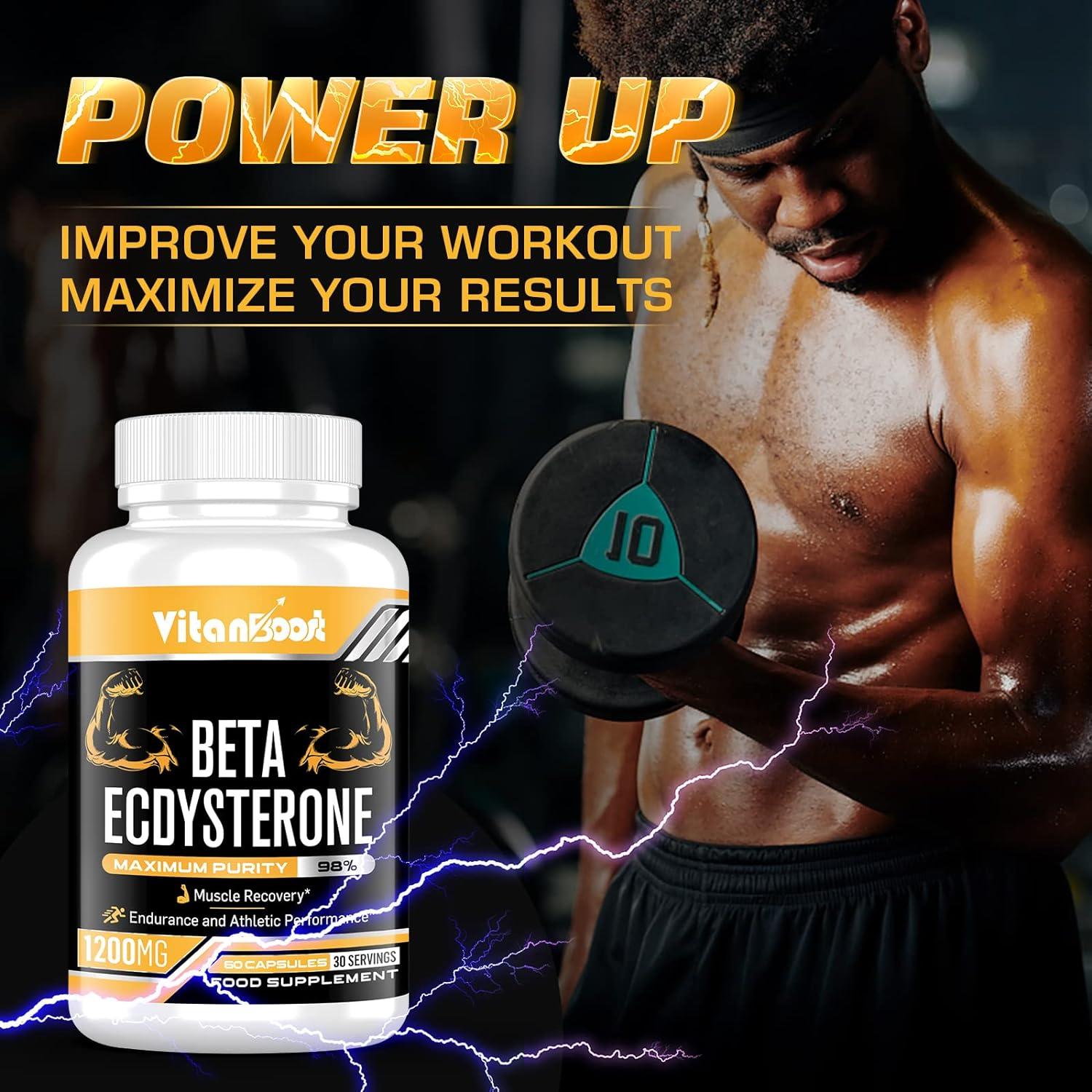 Beta Ecdysterone Supplement 1200mg | Increases Lean Muscle Mass ...
