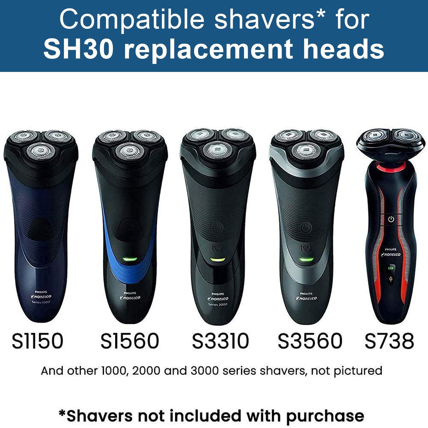 SH30 Replacement Heads for Philips Norelco Shavers - 6-Pack Compatible ...