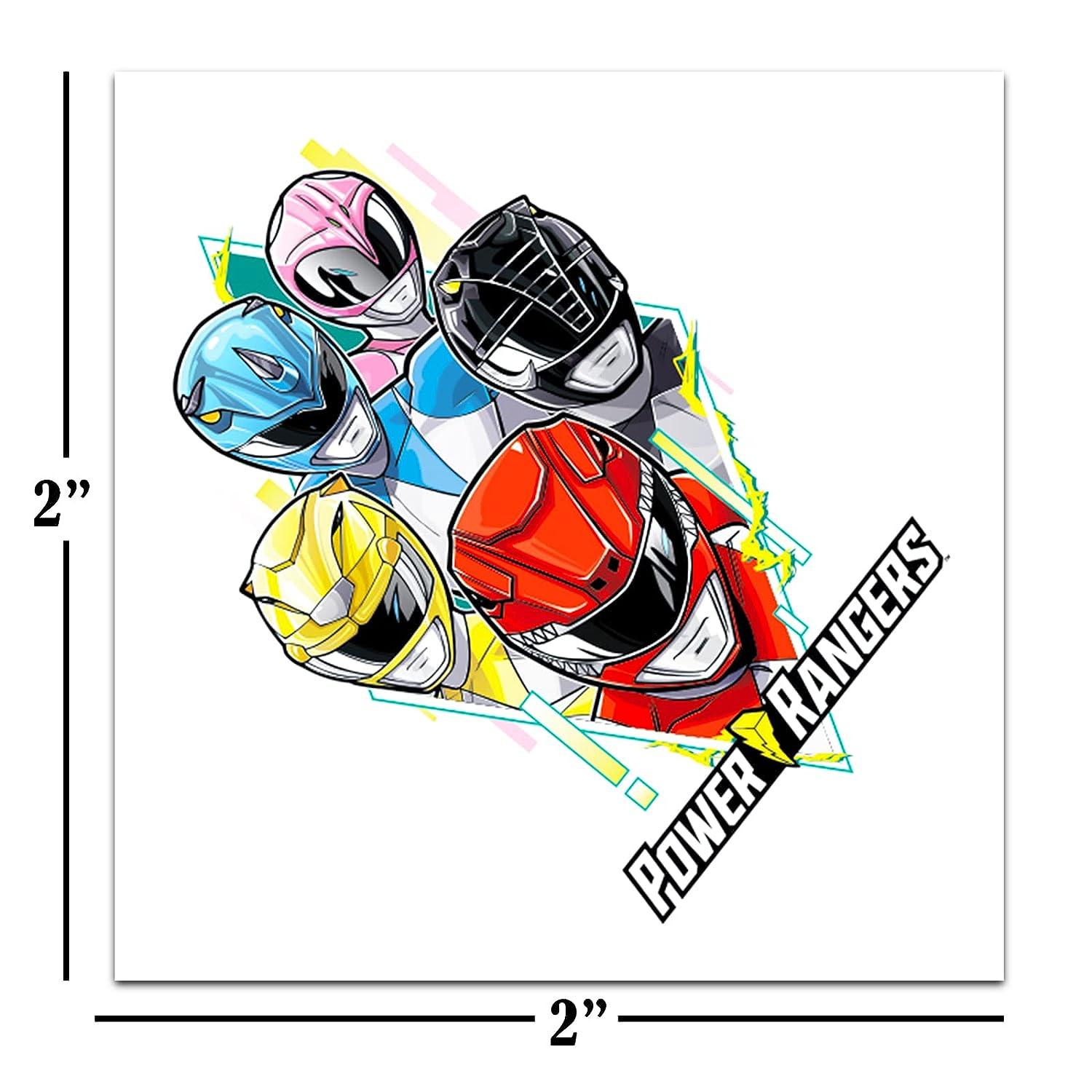 Power Rangers Temporary Tattoos Party Favors - 70+ Pre-Cut Individual 2 ...