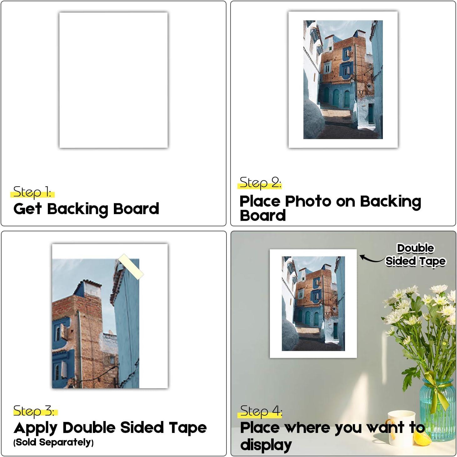 Golden State Art 11x14 White Backing Board Backer Boards - 10 Pack ...