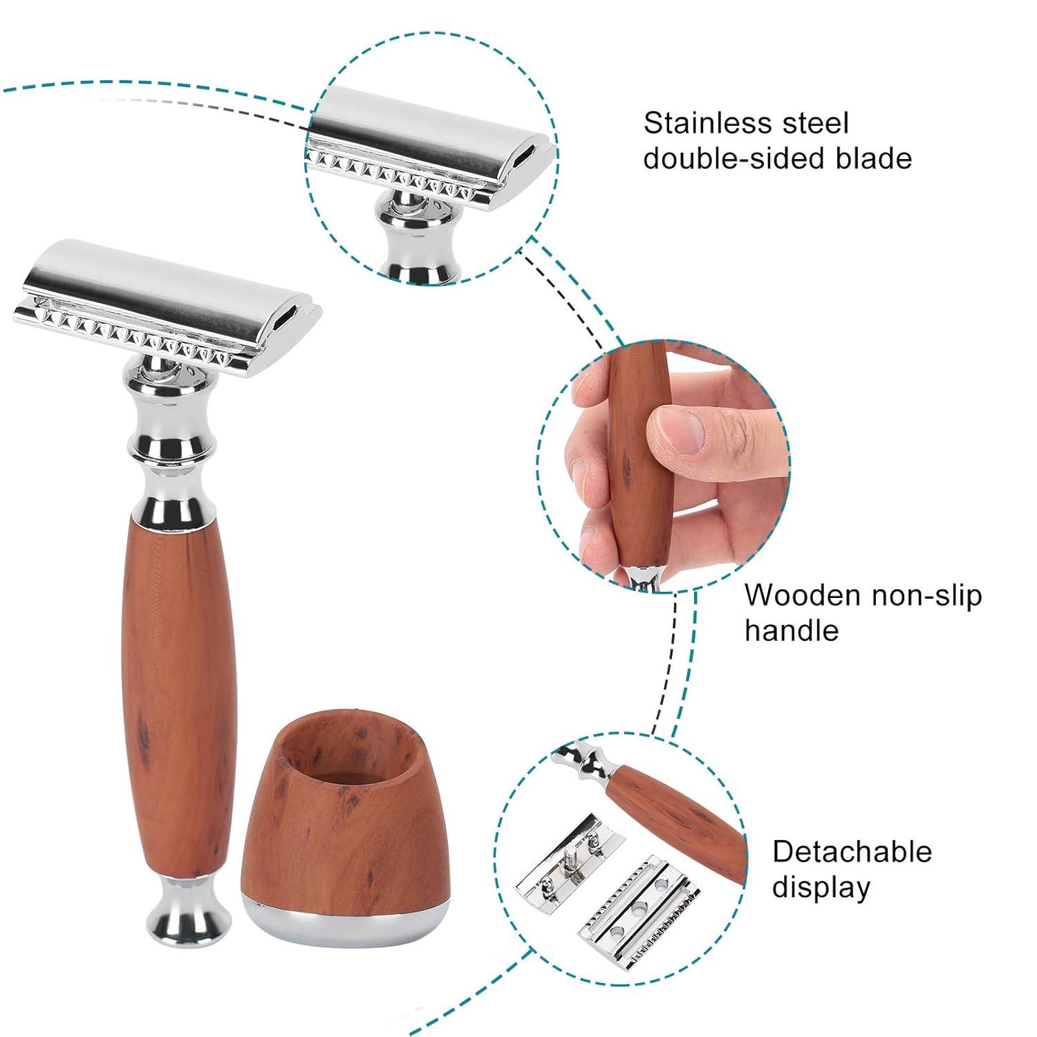 Buy Clean Safety Razor for Men | Professional Wooden Handle Safety ...