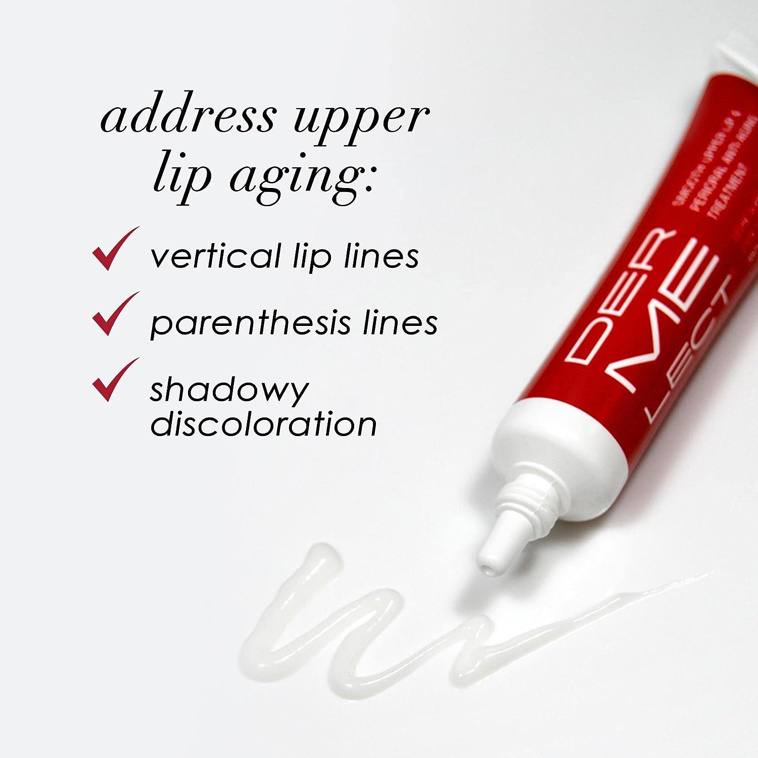 Dermelect Smooth Upper Lip Cream - Hyaluronic Acid, Collagen, Retinol ...