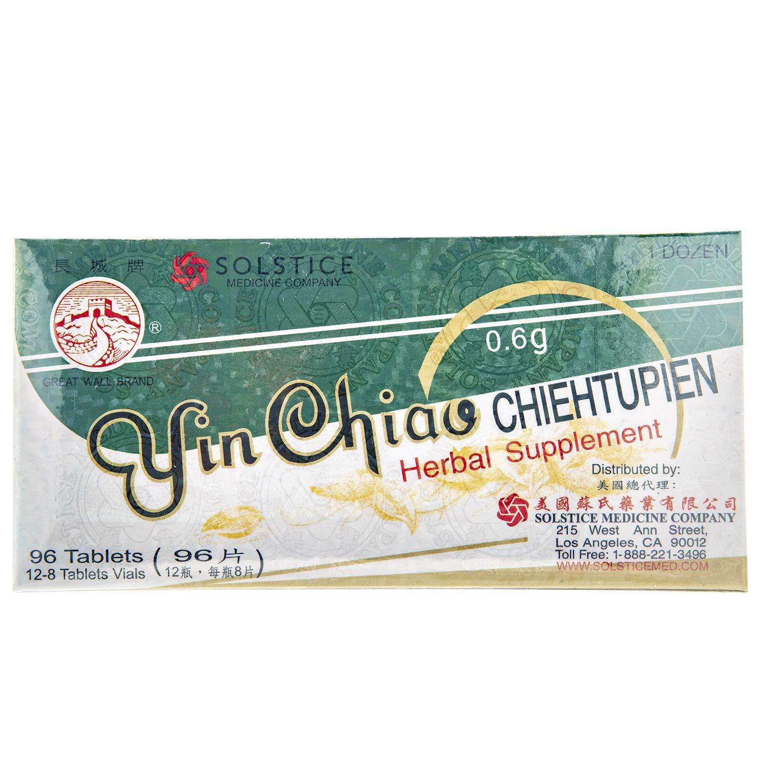 Solstice Medicine Great Wall Brand Yin Chiao Chieh Tu Pien - 96 Tablets