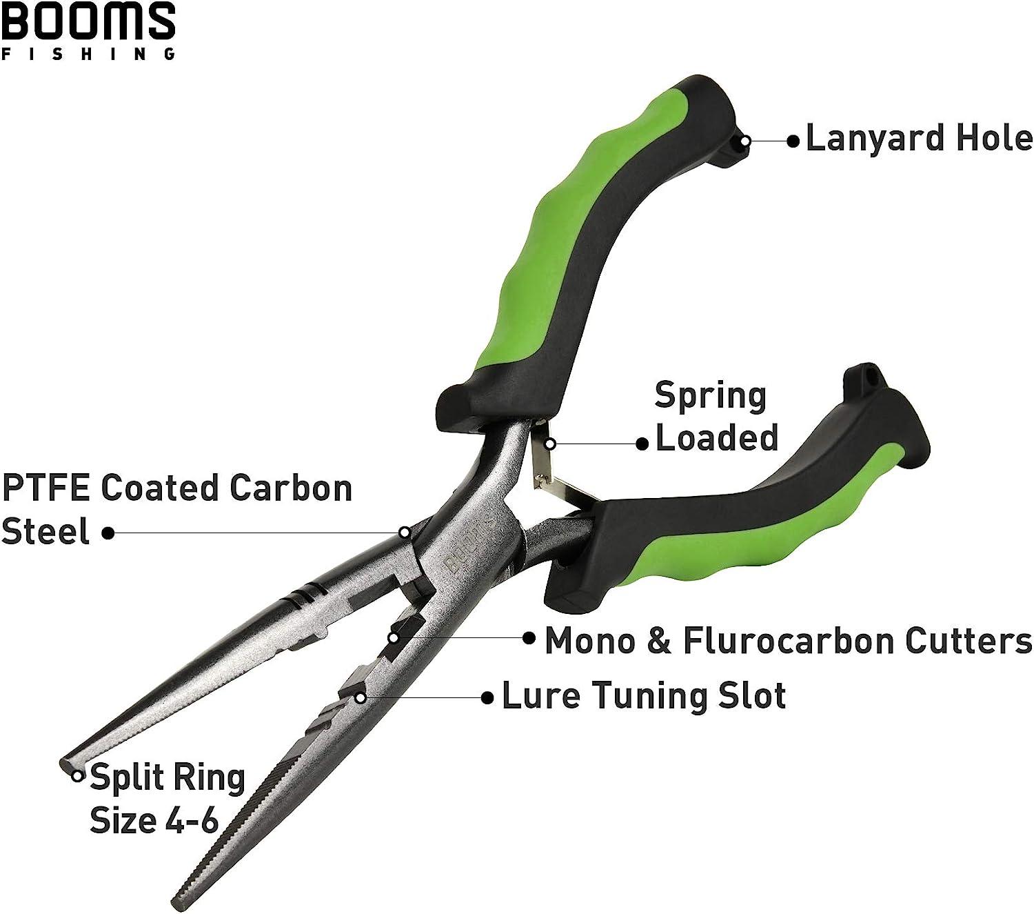 Booms Fishing F03 Needle Nose Fishing Pliers 7" or 9" Fisherman's ...