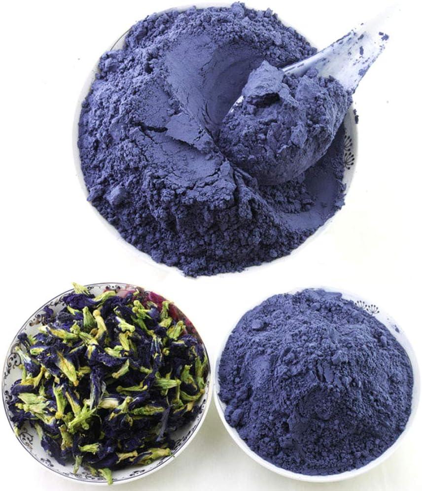 Blue Butterfly Bean Powder - 100% Pure Dried Blue Pea Flowers for ...
