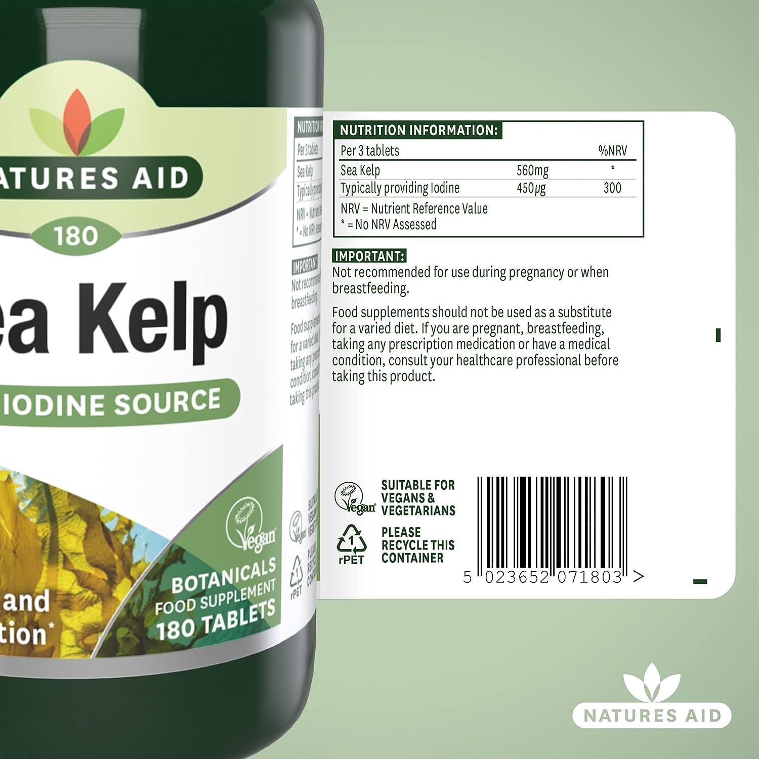 Shop Natures Aid Kelp Premium Quality Seaweed Supplement | Buy Now with ...