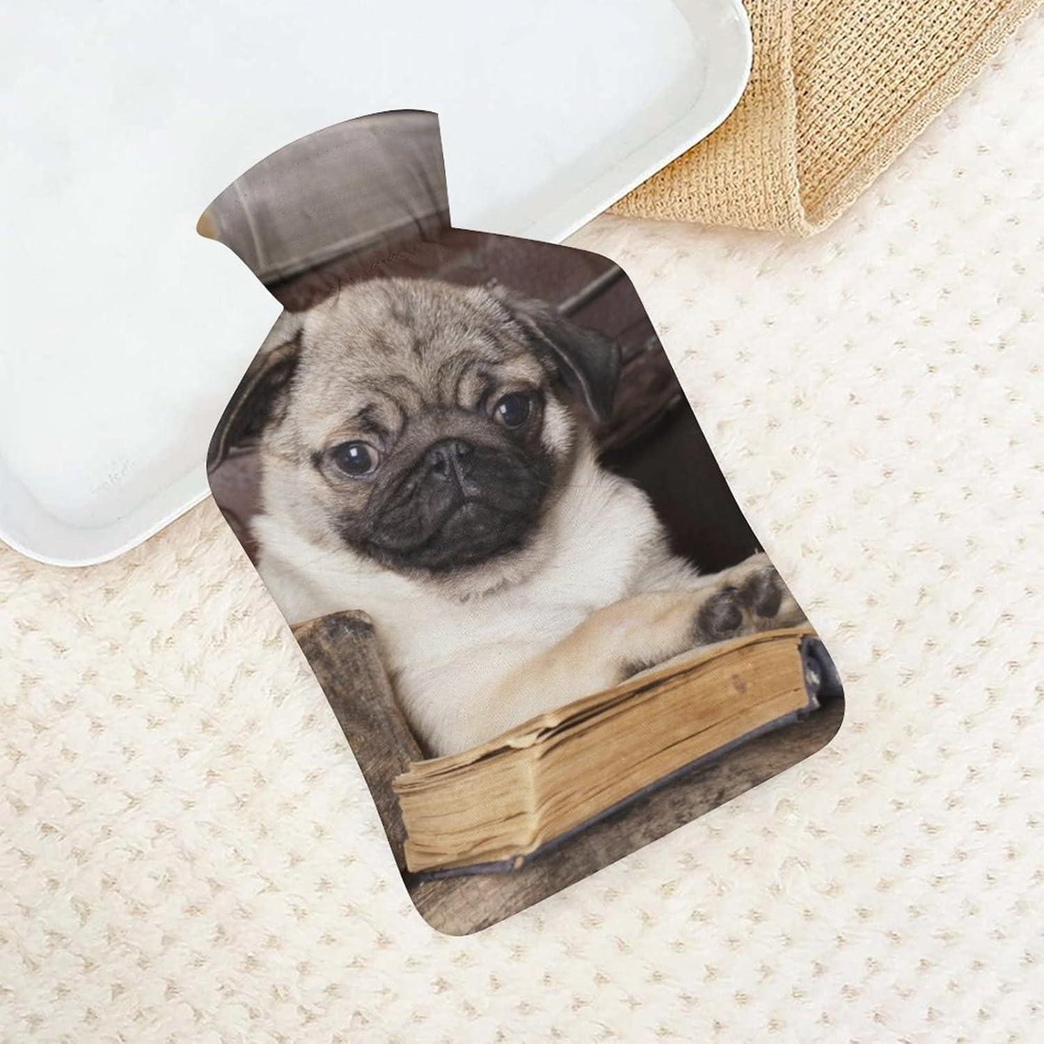 Shop Pug Hot Water Bottle with Plush Cover - Perfect Hand Warmer for ...
