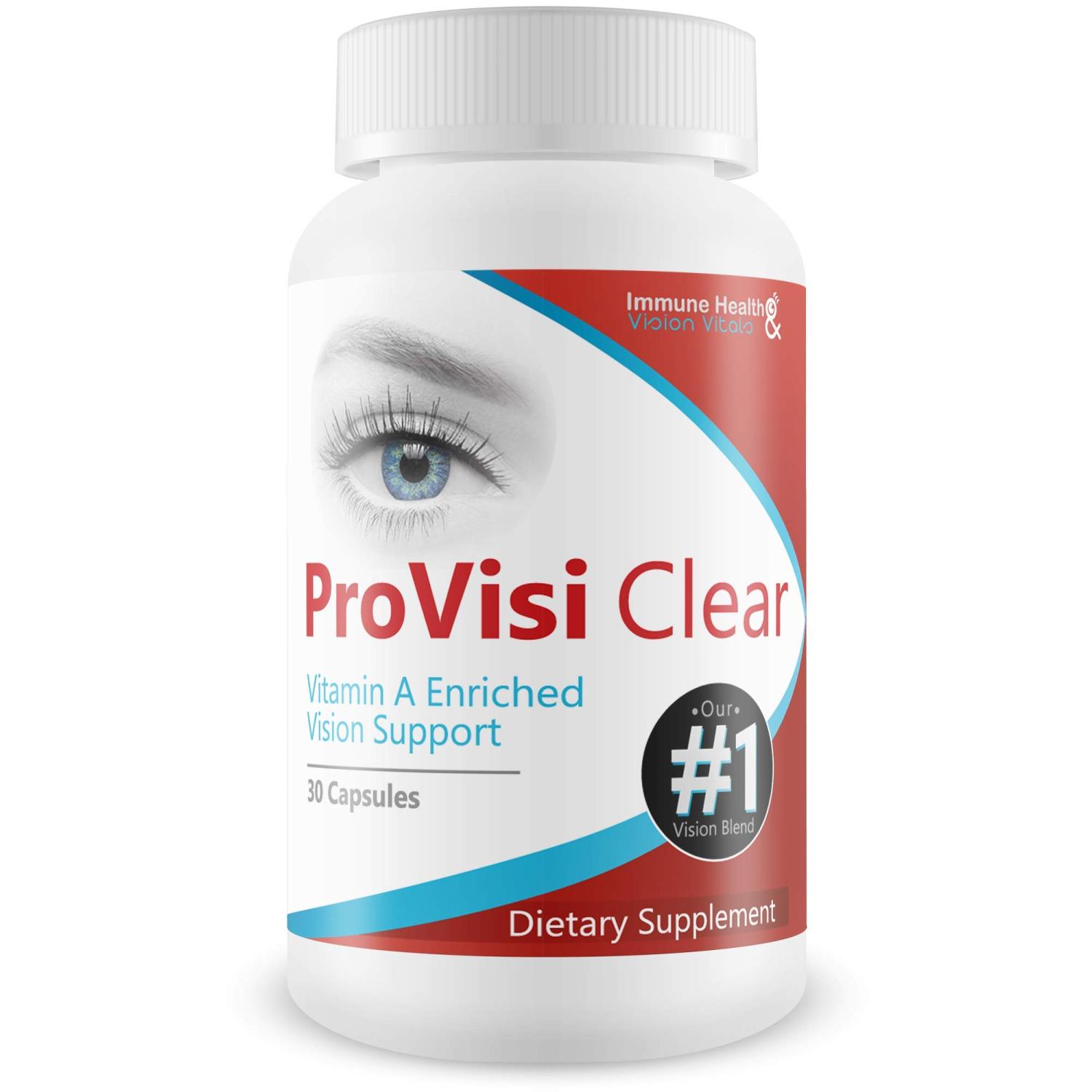 Pro VisiClear Vision Support Supplement - Vitamin A Enriched Natural ...